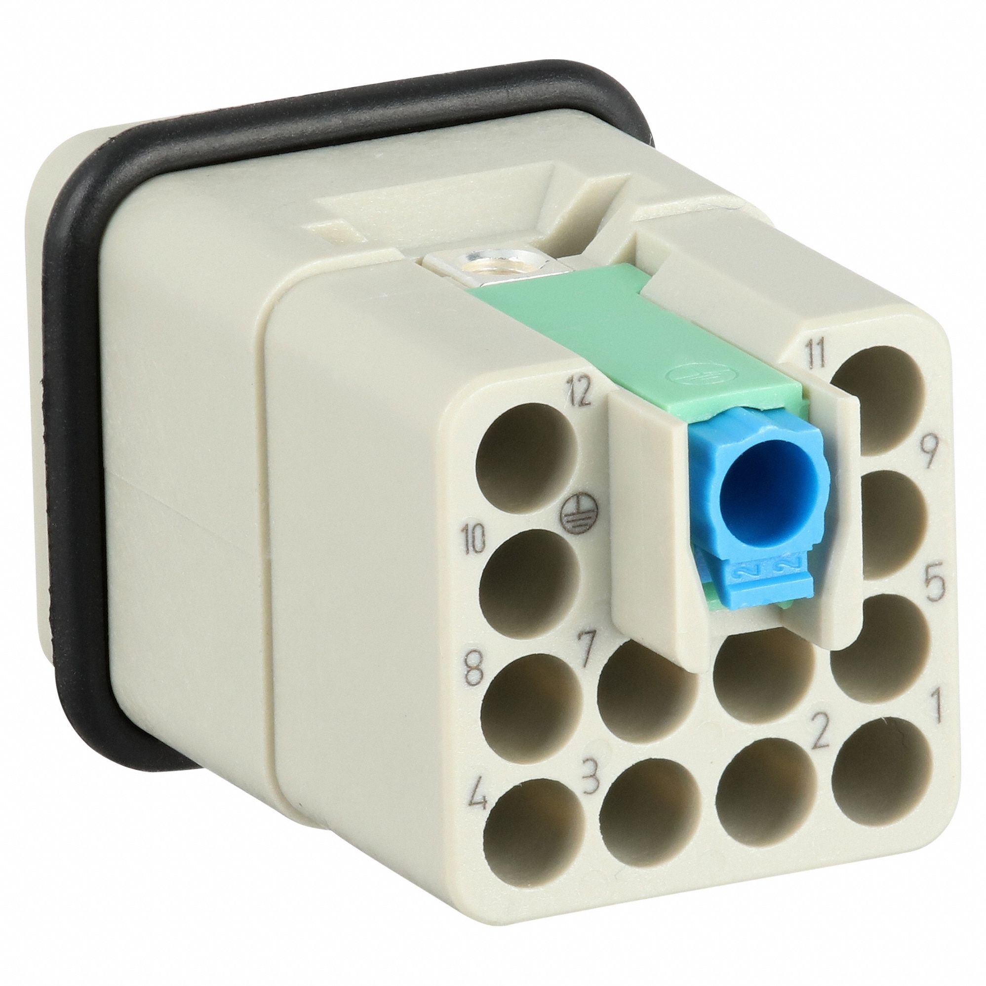 HARTING, Han® Q, Crimp, Industrial Rectangular Connector Insert ...