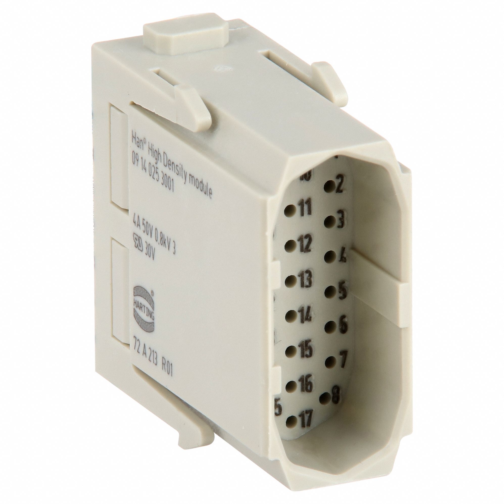 HARTING, Han-Modular®, Crimp, Industrial Rectangular Connector Insert ...