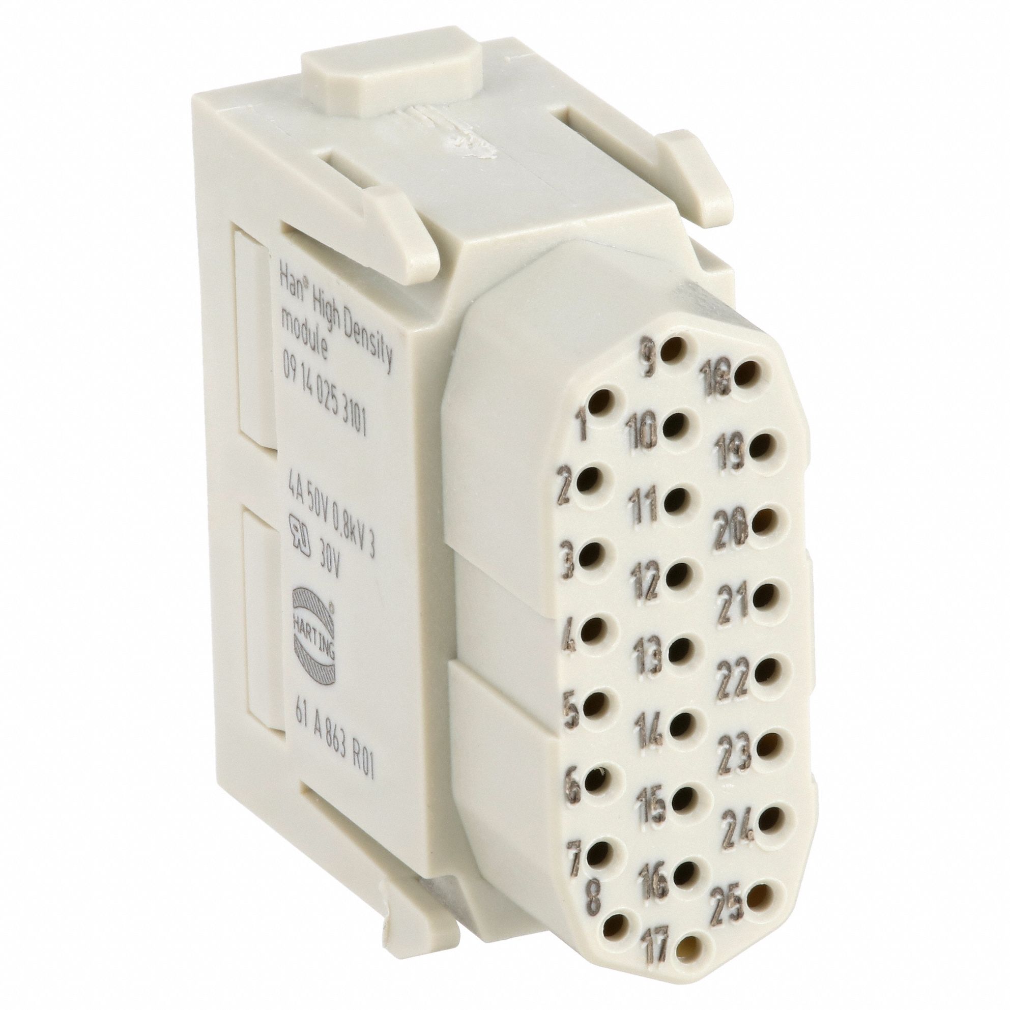 HARTING, Han-Modular®, Crimp, Industrial Rectangular Connector Insert ...