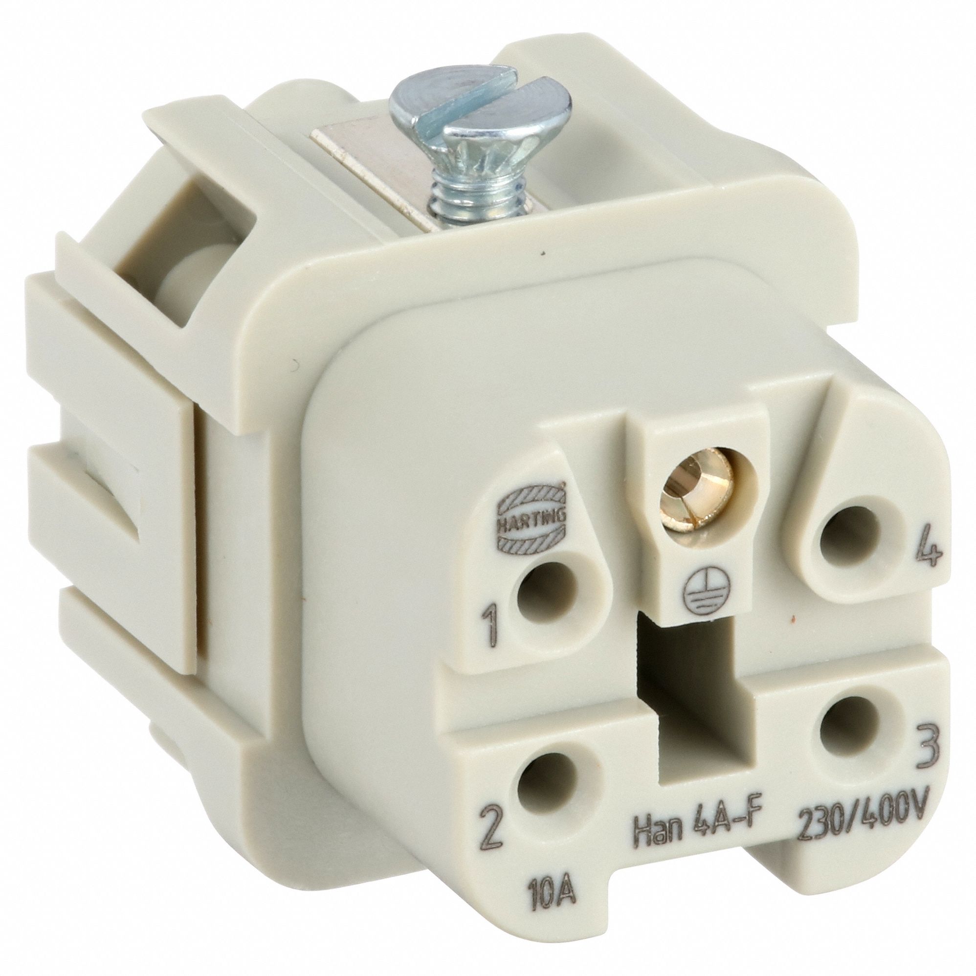 HARTING, Han® A, Screw, Industrial Rectangular Connector Insert ...