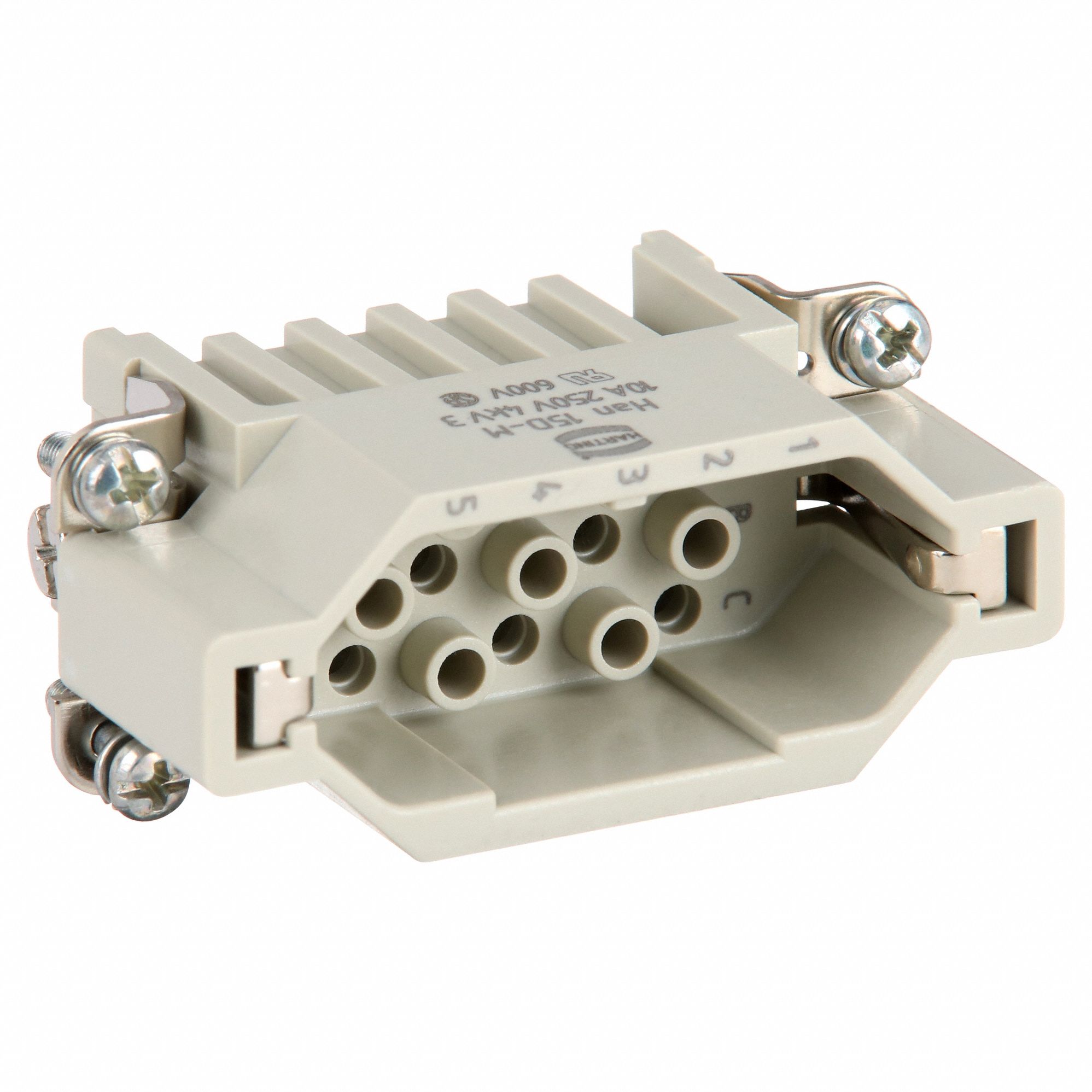 HARTING, Han® D, Crimp, Industrial Rectangular Connector Insert ...