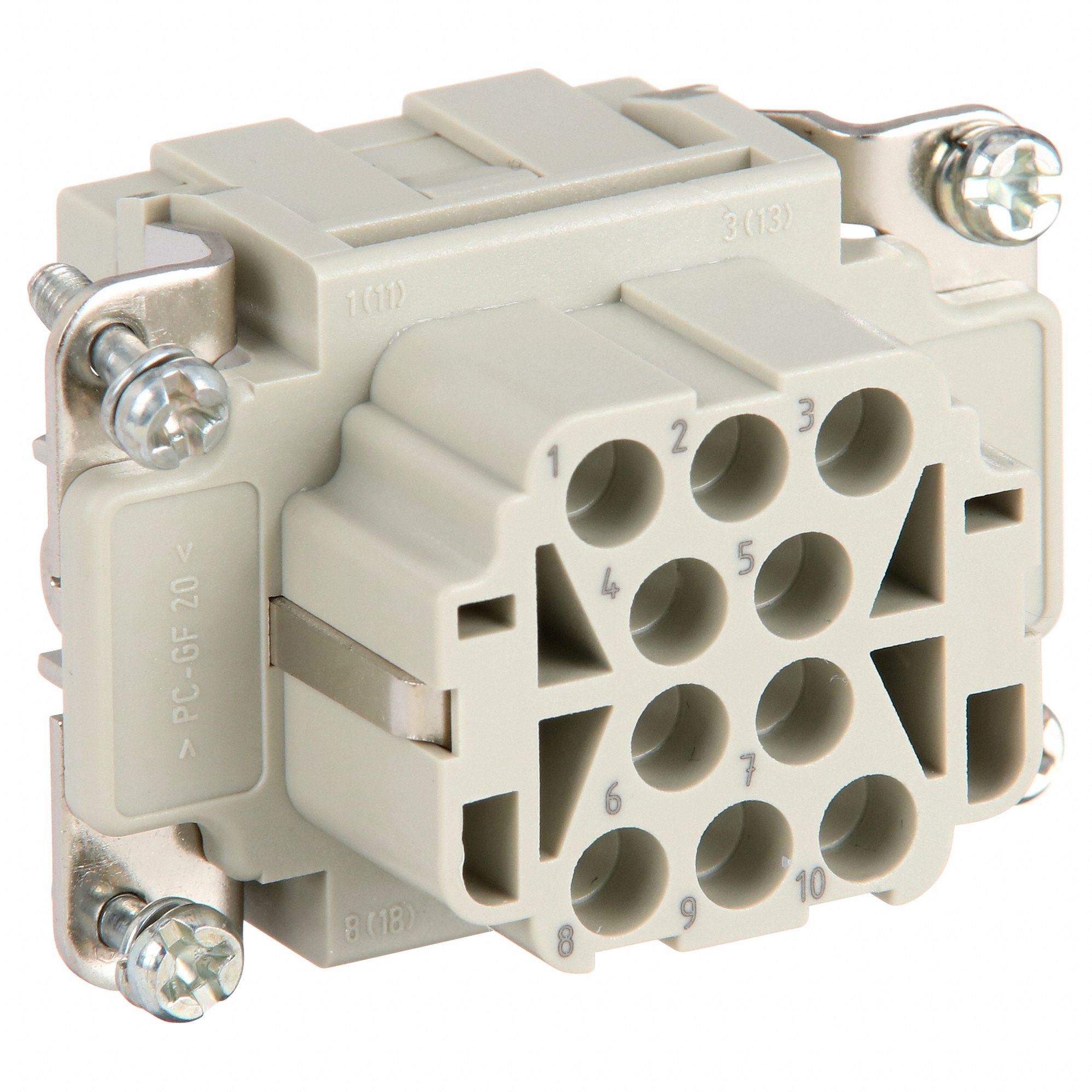 HARTING, Han® EE, Crimp, Industrial Rectangular Connector Insert ...