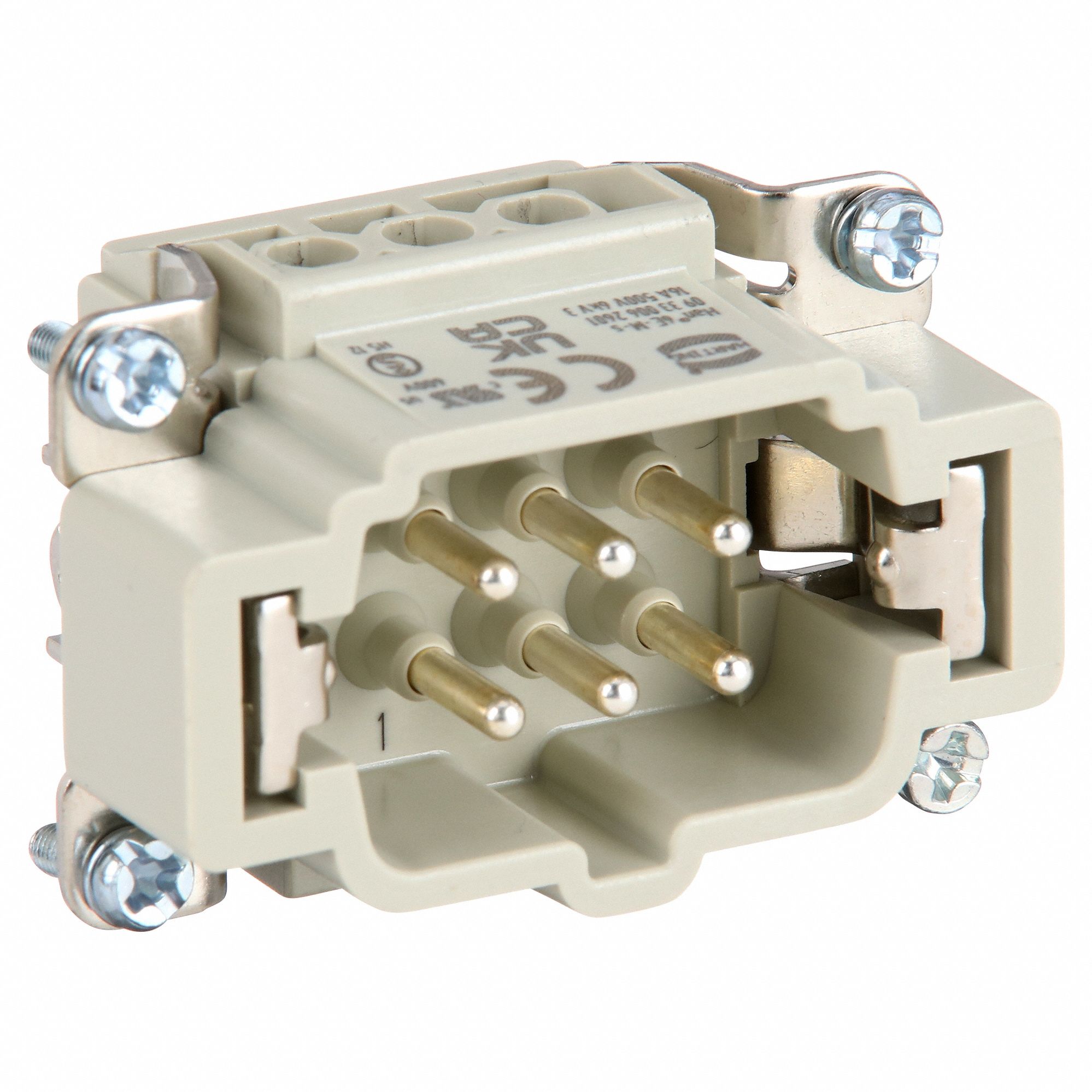 HARTING, Han® E, Screw, Industrial Rectangular Connector Insert ...