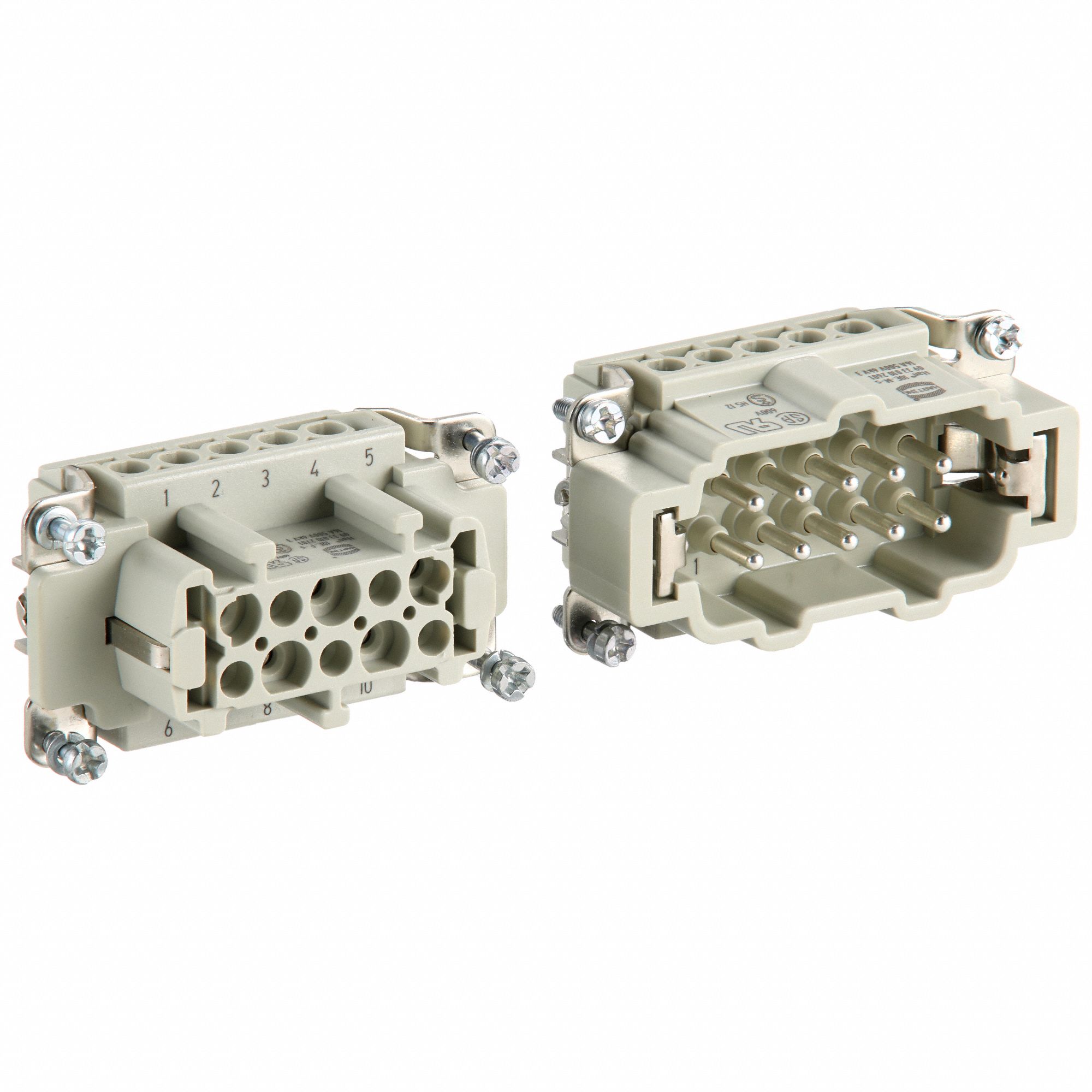 HARTING, Han® E, Screw, Industrial Rectangular Connector Insert ...