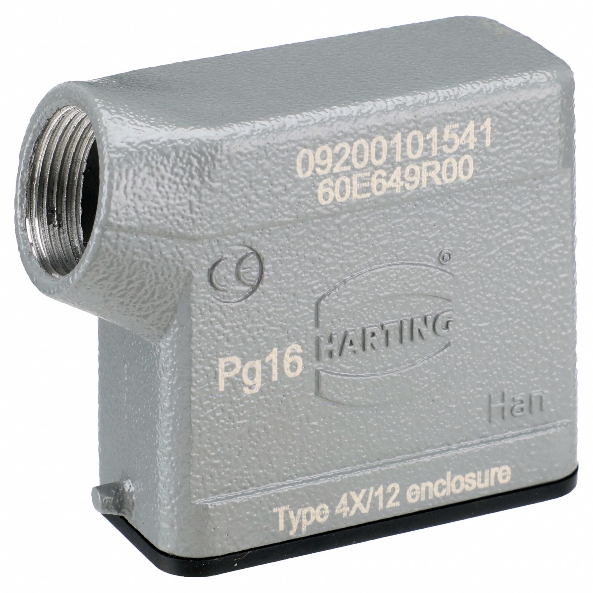 HARTING, Size 10 A, Side, Rectangular Connector Hood - 793XP9|09200101541 - Grainger