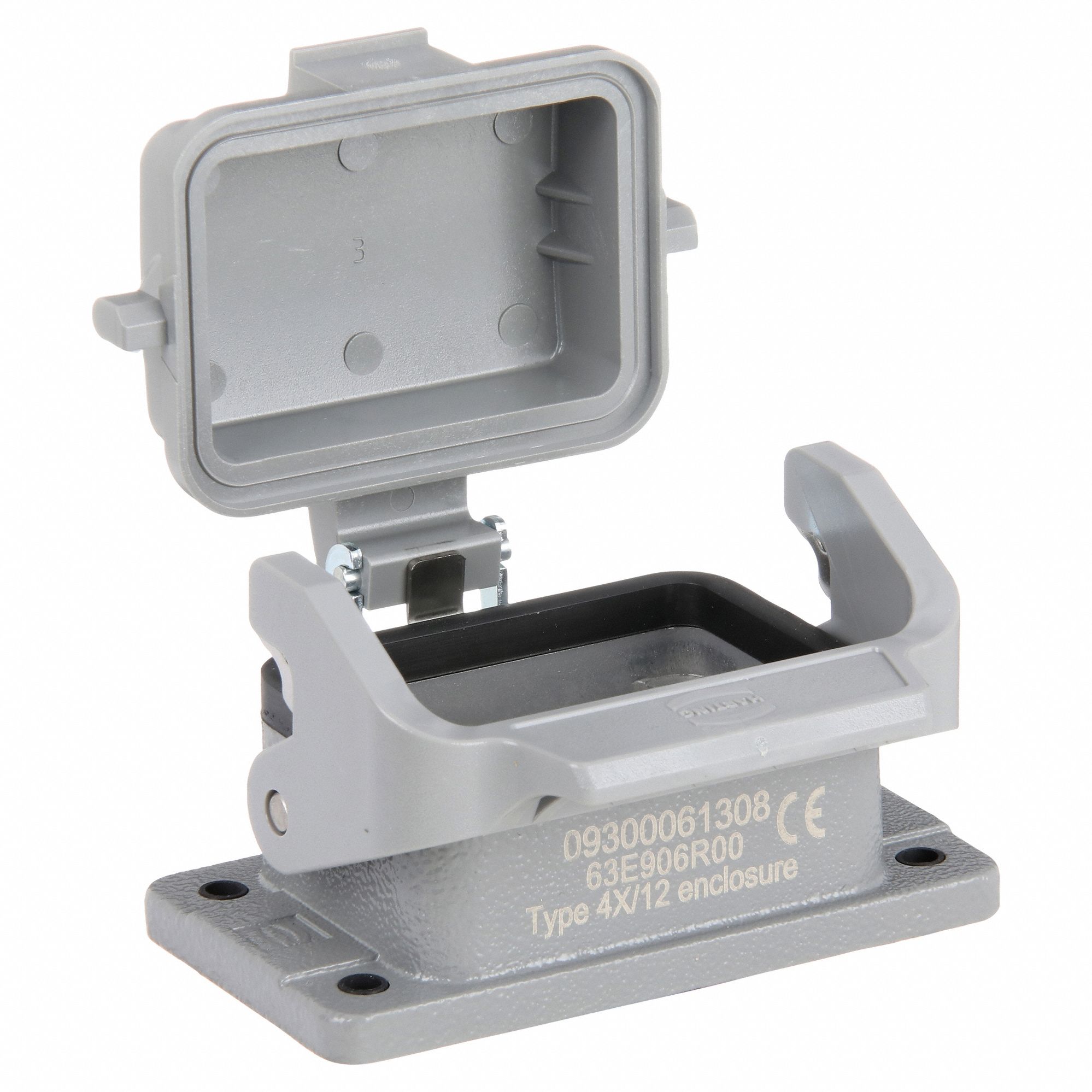 HARTING, Size 6 B, Bulkhead Mount, Rectangular Connector Housing - 793XT8|09300061308 - Grainger