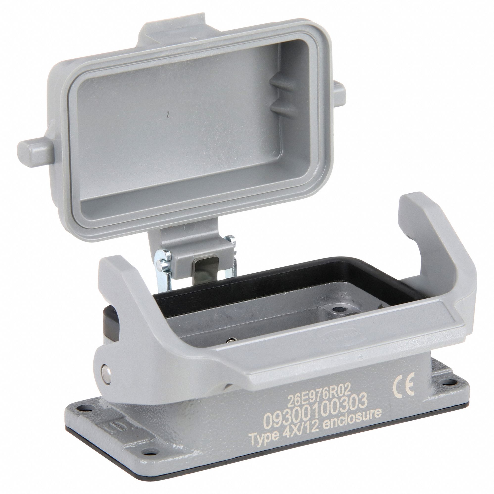 HARTING, Size 10 B, Bulkhead Mount, Rectangular Connector Housing - 793XU6|09300100303 - Grainger