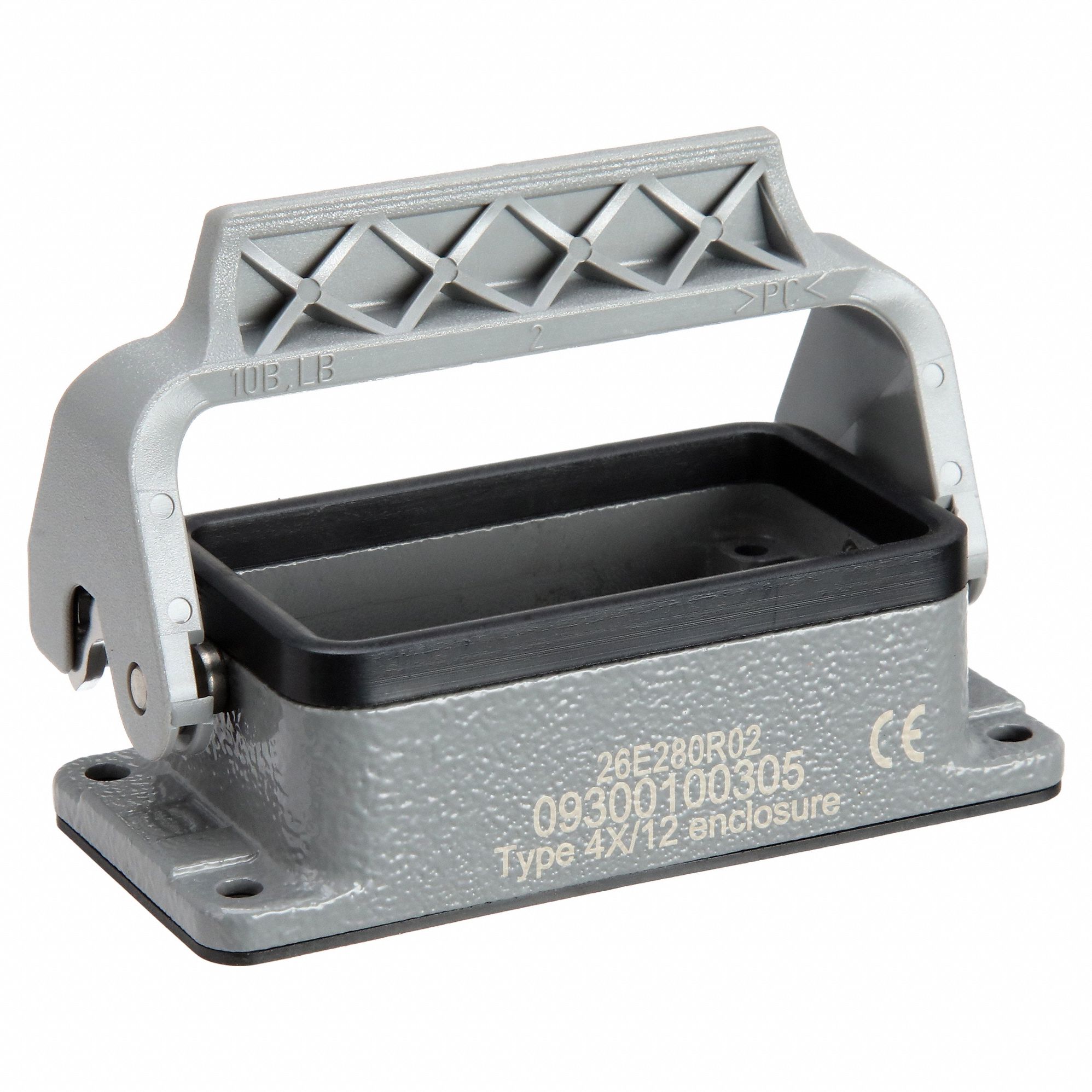 HARTING, Size 10 B, Bulkhead Mount, Rectangular Connector Housing - 793XU7|09300100305 - Grainger