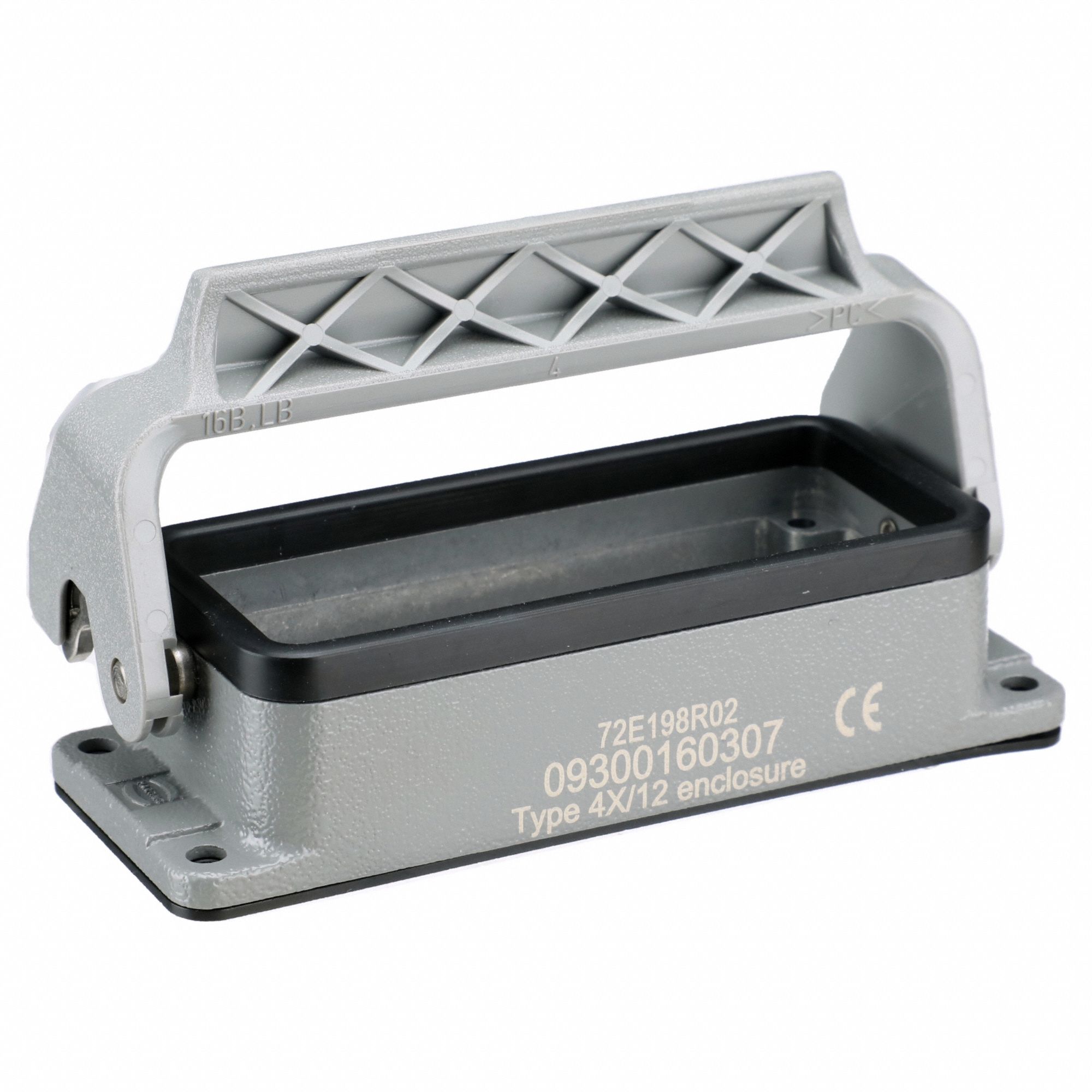 HARTING, Size 16 B, Bulkhead Mount, Rectangular Connector Housing - 793XW6|09300160307 - Grainger