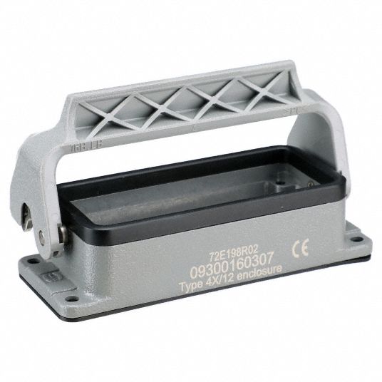 HARTING, Size 16 B, Bulkhead Mount, Rectangular Connector Housing ...