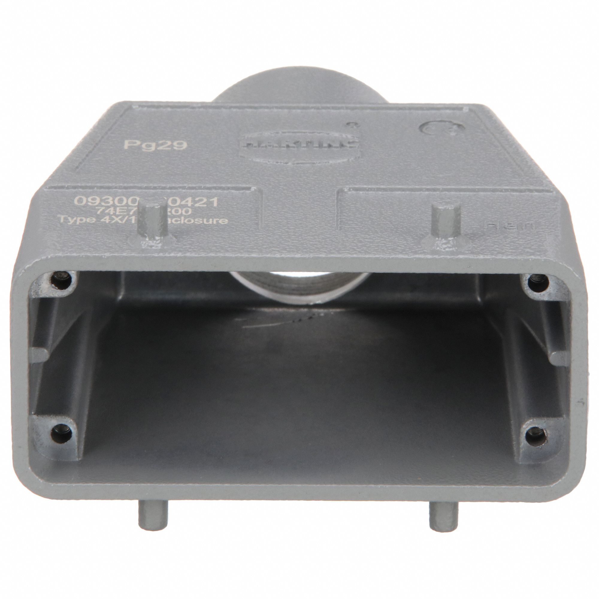 HARTING, Size 16 B, Top, Rectangular Connector Hood - 793XX0|09300160421 - Grainger