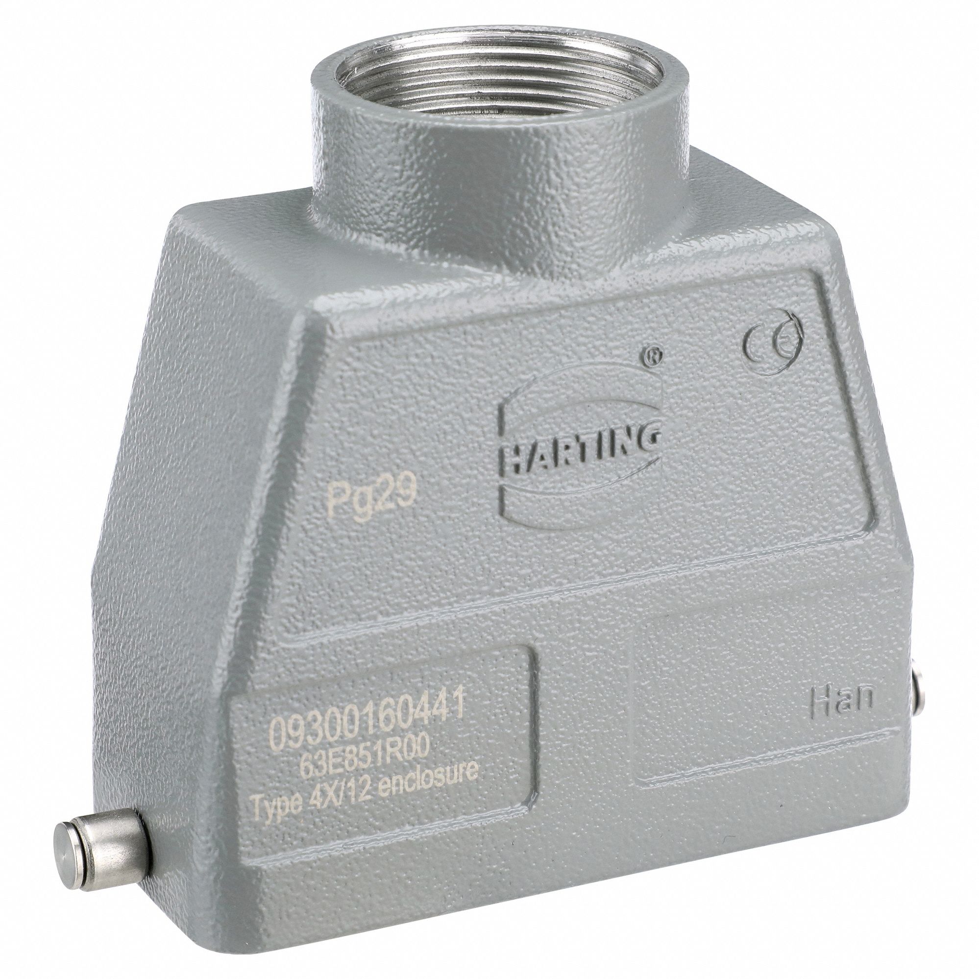 HARTING, Size 16 B, Top, Rectangular Connector Hood - 793XX2 ...