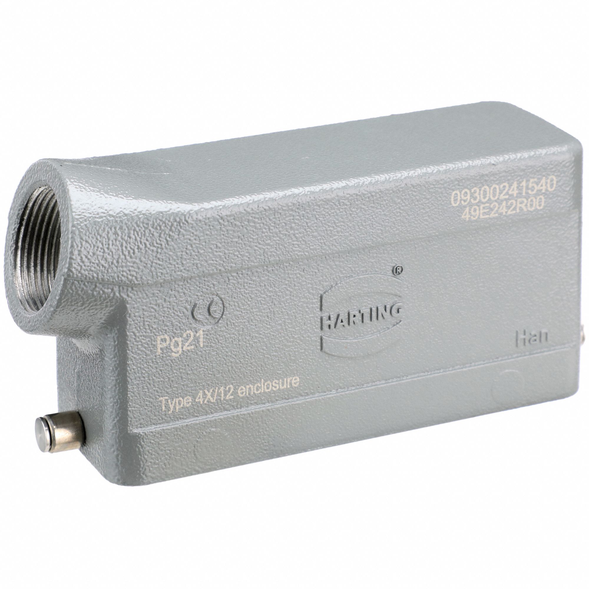 HARTING, Size 24 B, Side, Rectangular Connector Hood - 793XZ8|09300241540 - Grainger