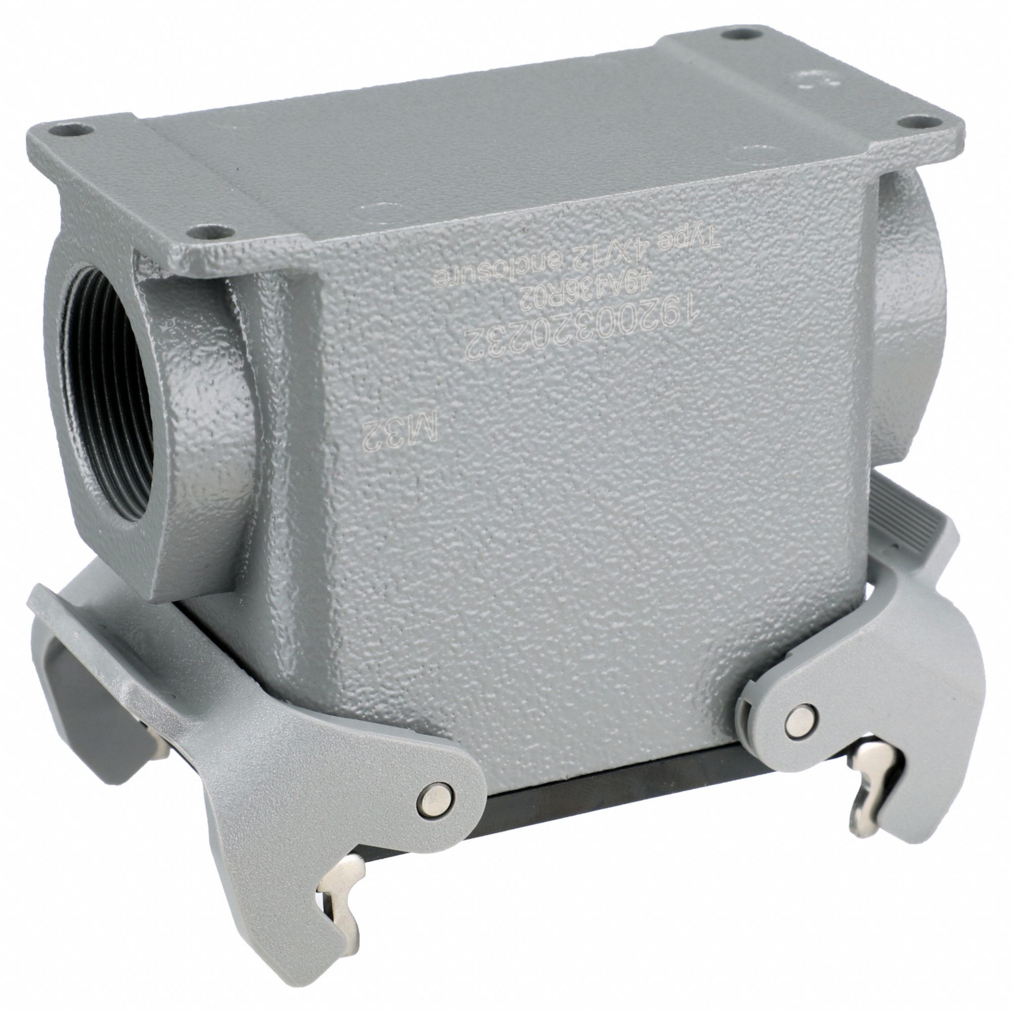 HARTING, Size 32 A, Surface Mount, M32 Rectangular Connector Housing - 793Y42|19200320232 - Grainger