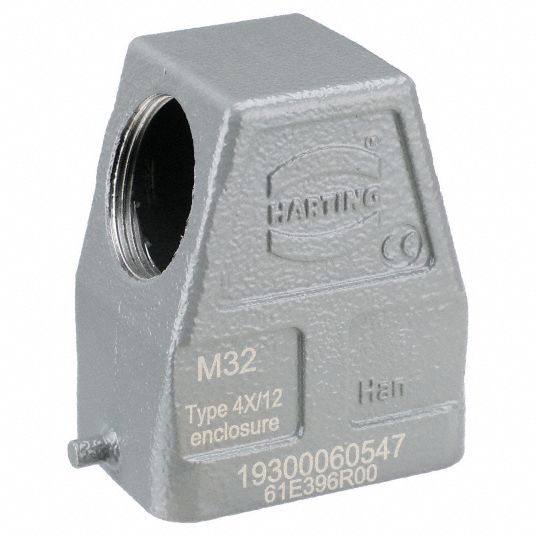 HARTING, Size 6 B, Side, M32 Rectangular Connector Hood - 793Y48 ...