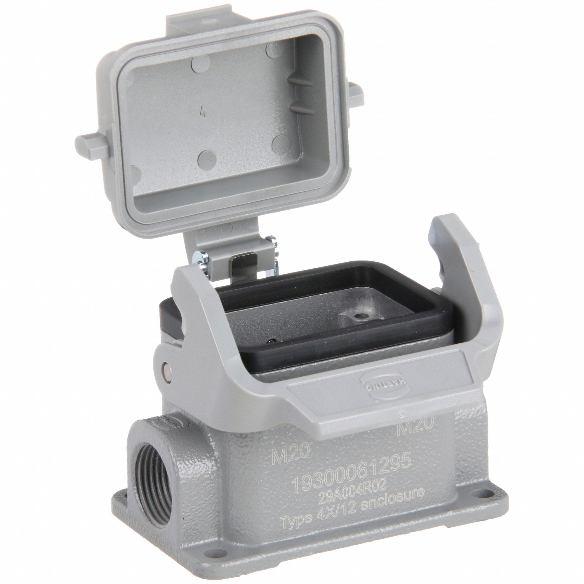 HARTING, Size 6 B, Surface Mount, M20 Rectangular Connector Housing - 793Y53|19300061295 - Grainger