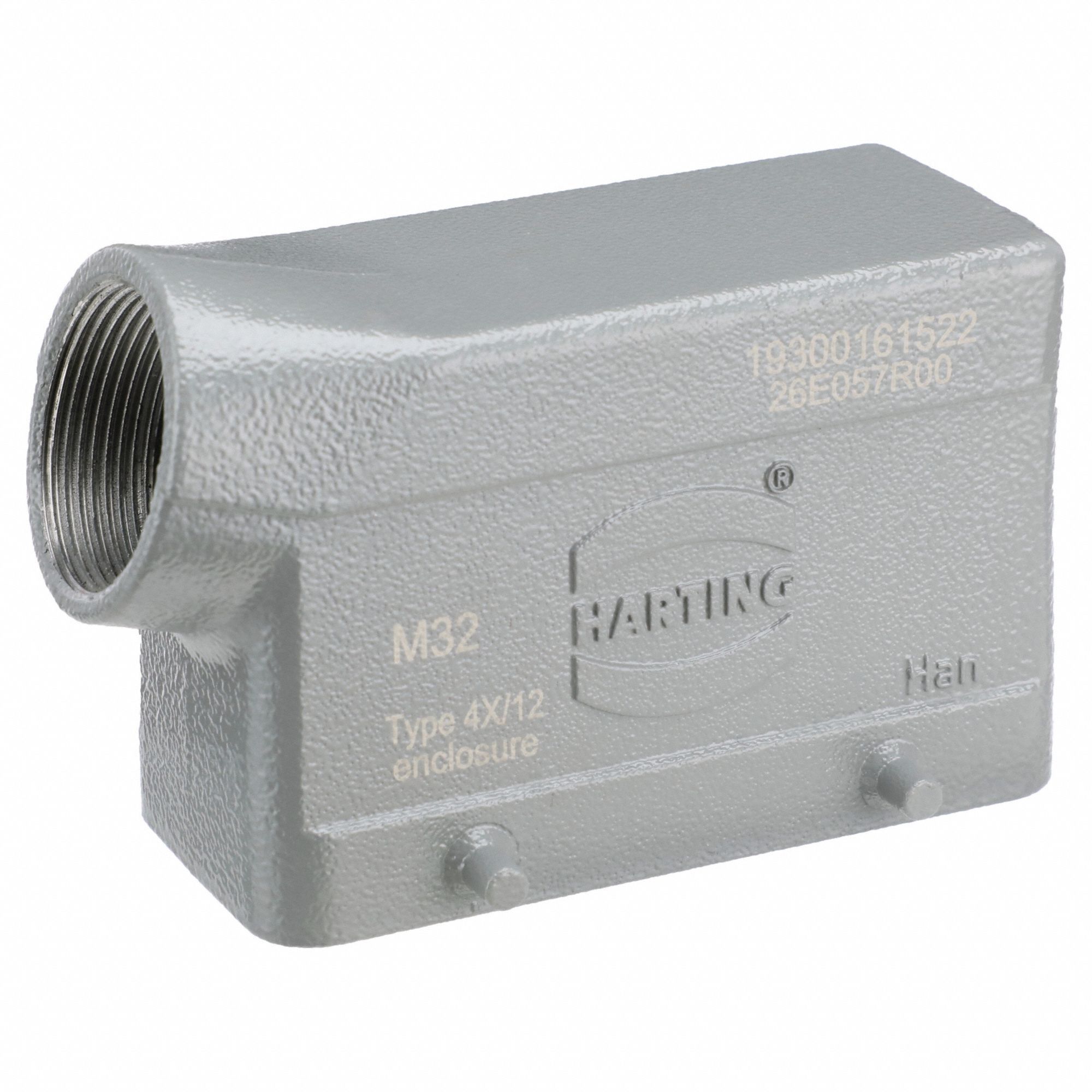 HARTING, Size 16 B, Side, M32 Rectangular Connector Hood - 793Y95|19300161522 - Grainger