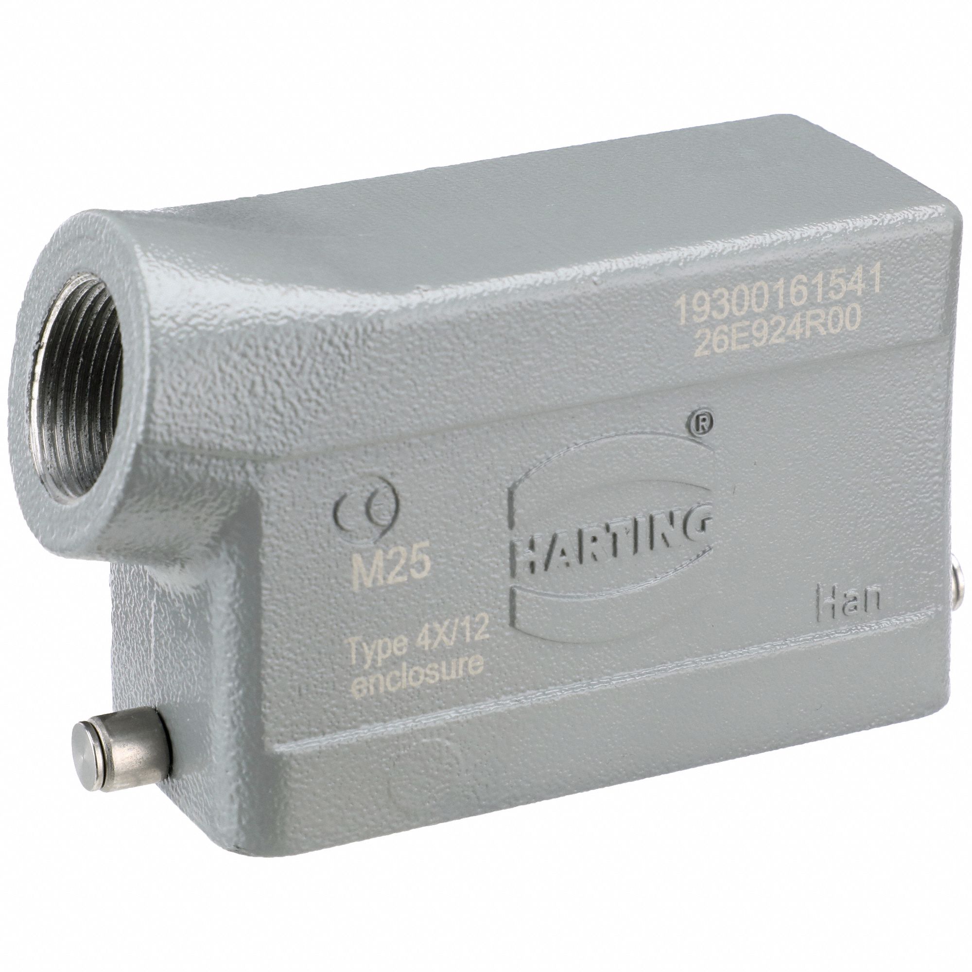 HARTING, Size 16 B, Side, M25 Rectangular Connector Hood - 793Y96|19300161541 - Grainger