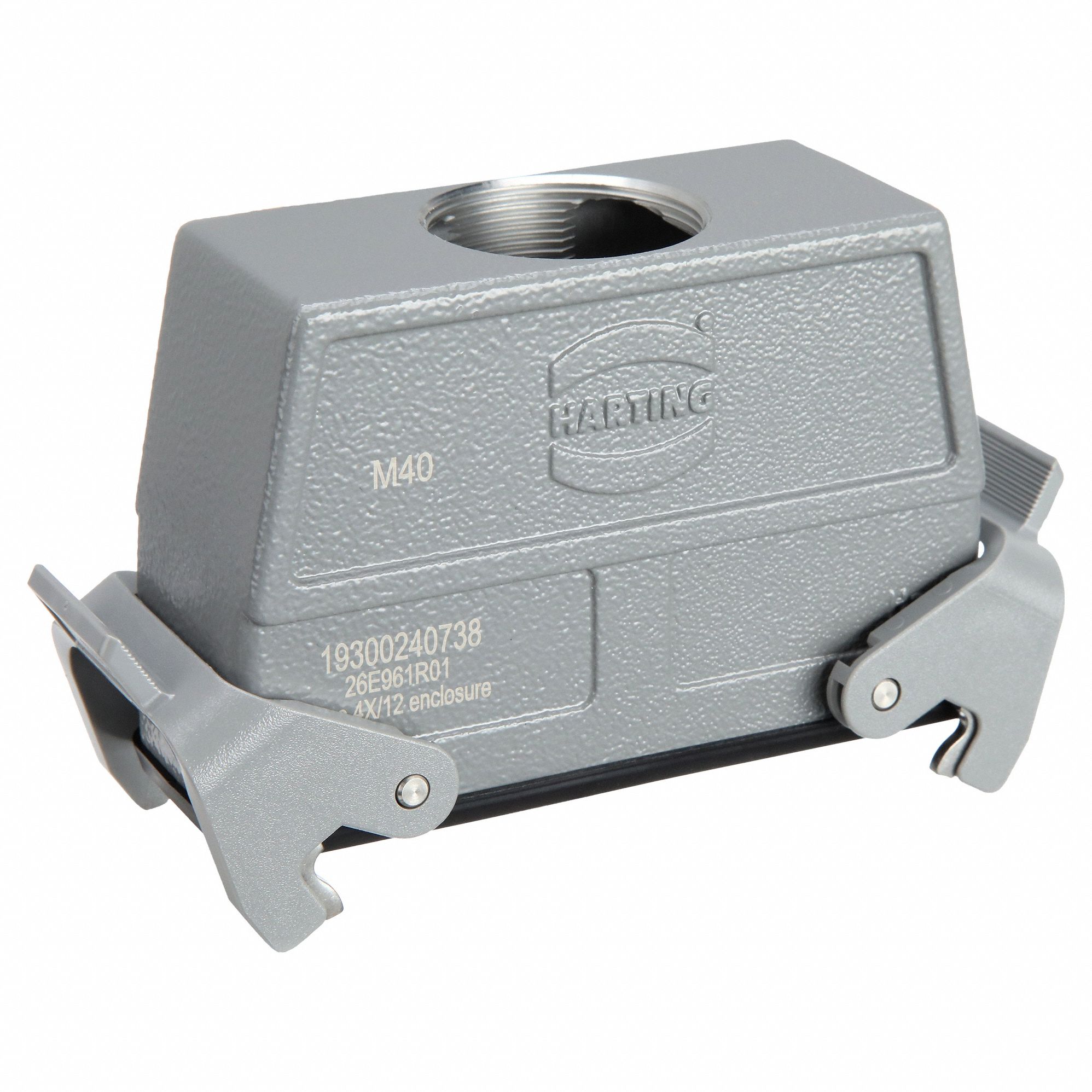 HARTING, Size 24 B, Cable to Cable Mount, M40 Rectangular Connector Housing - 793YC0|19300240738 ...