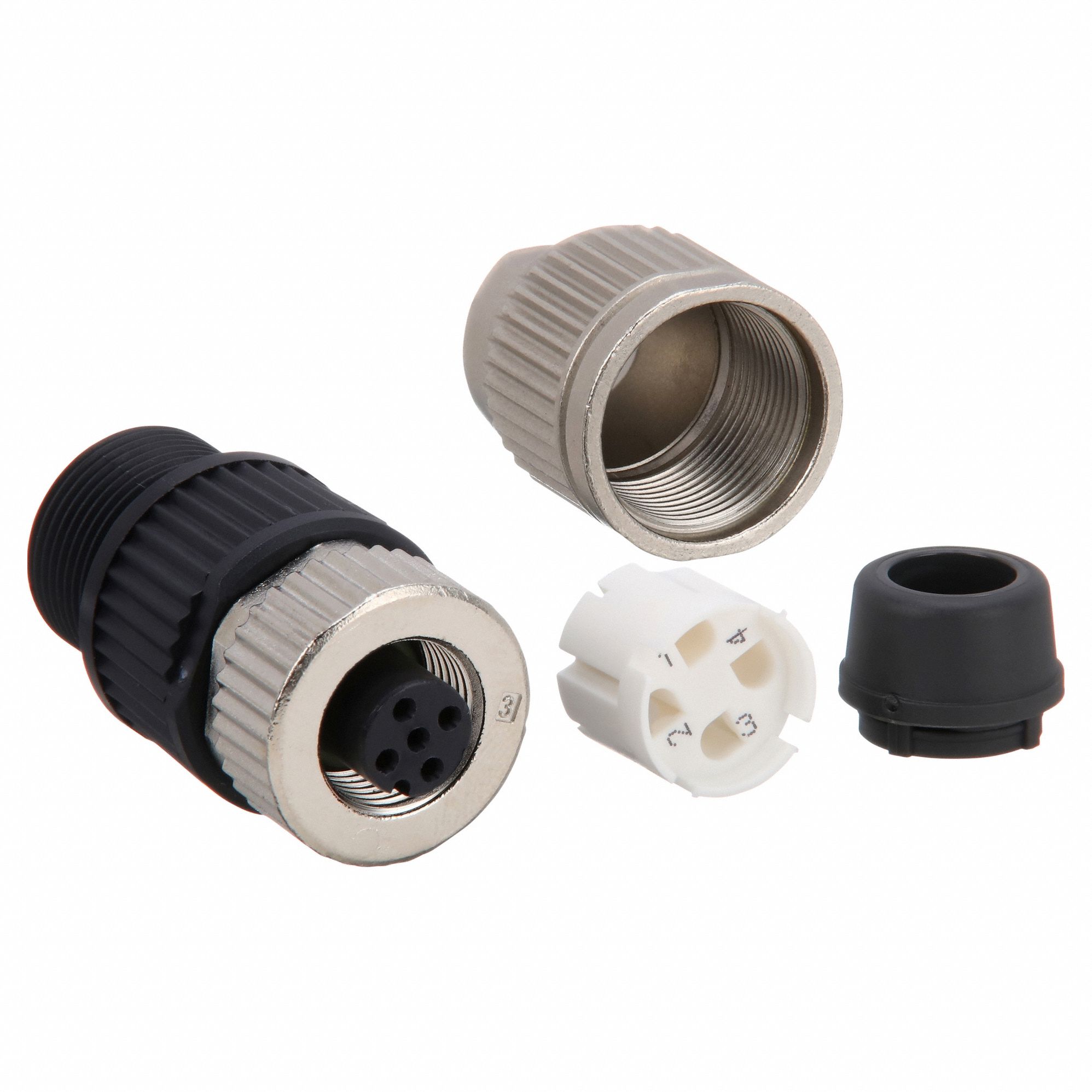 HARTING, A Coded, 4 Socket, M12 Circular Connector - 793YH0|21032122305 - Grainger