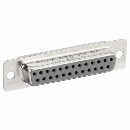 Female, Std, Fixing Flange D-Sub Connector - 793YP6|09672254704 - Grainger