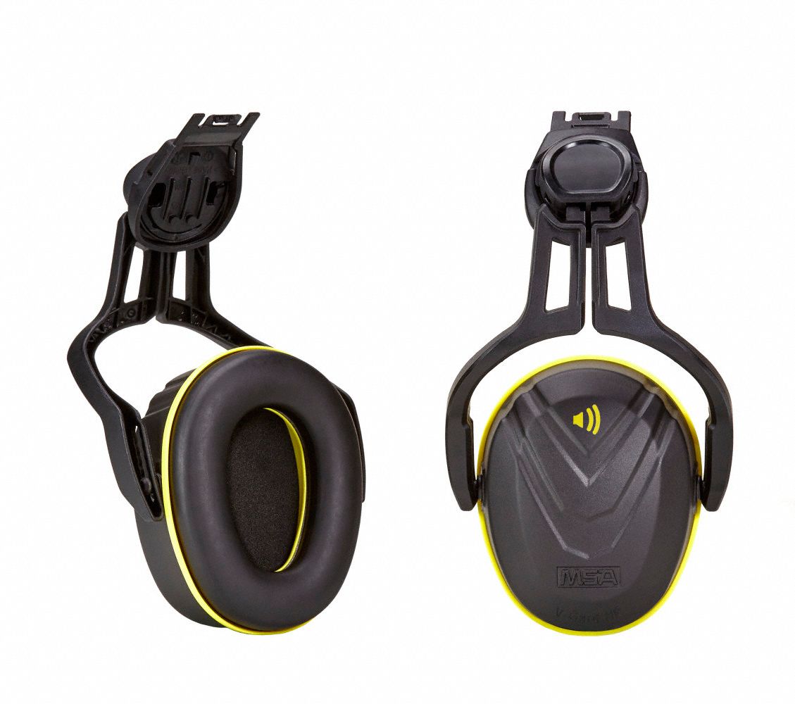 V-GARD, Hard Hat-Mounted Earmuff, 27 dB NRR, Helmet Mounted Earmuff ...