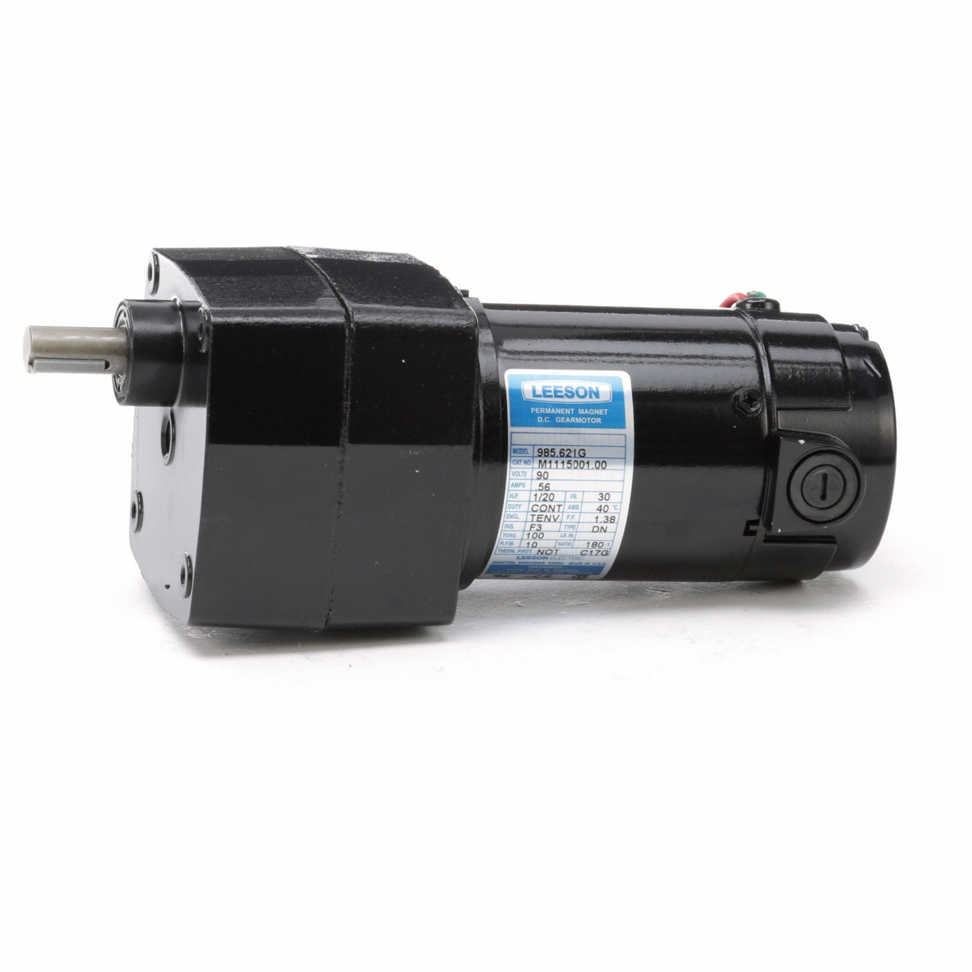 LEESON, Parallel, 90V DC, Parallel Shaft Gearmotors - 794AP9|M1115001 ...