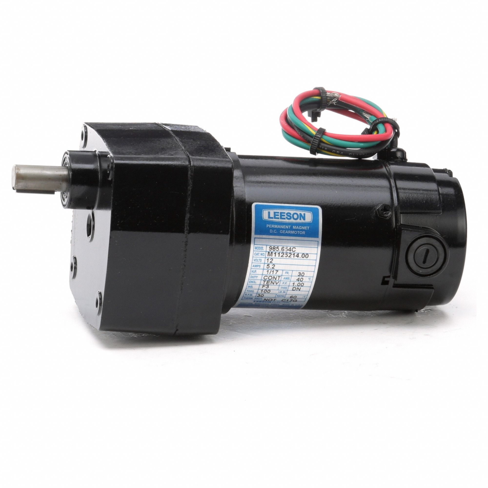 LEESON, Parallel, 12V DC, Parallel Shaft Gearmotors - 794AR7|M1125214 ...