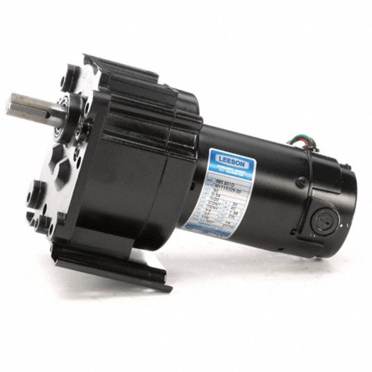 LEESON Parallel Shaft Gearmotors, Nameplate RPM: 109 RPM, Max. Torque ...