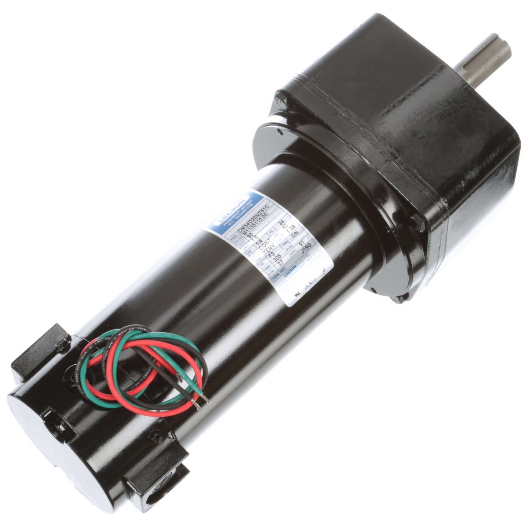 LEESON, Parallel, 90V DC, Parallel Shaft Gearmotors - 794AU6|M1135115 ...