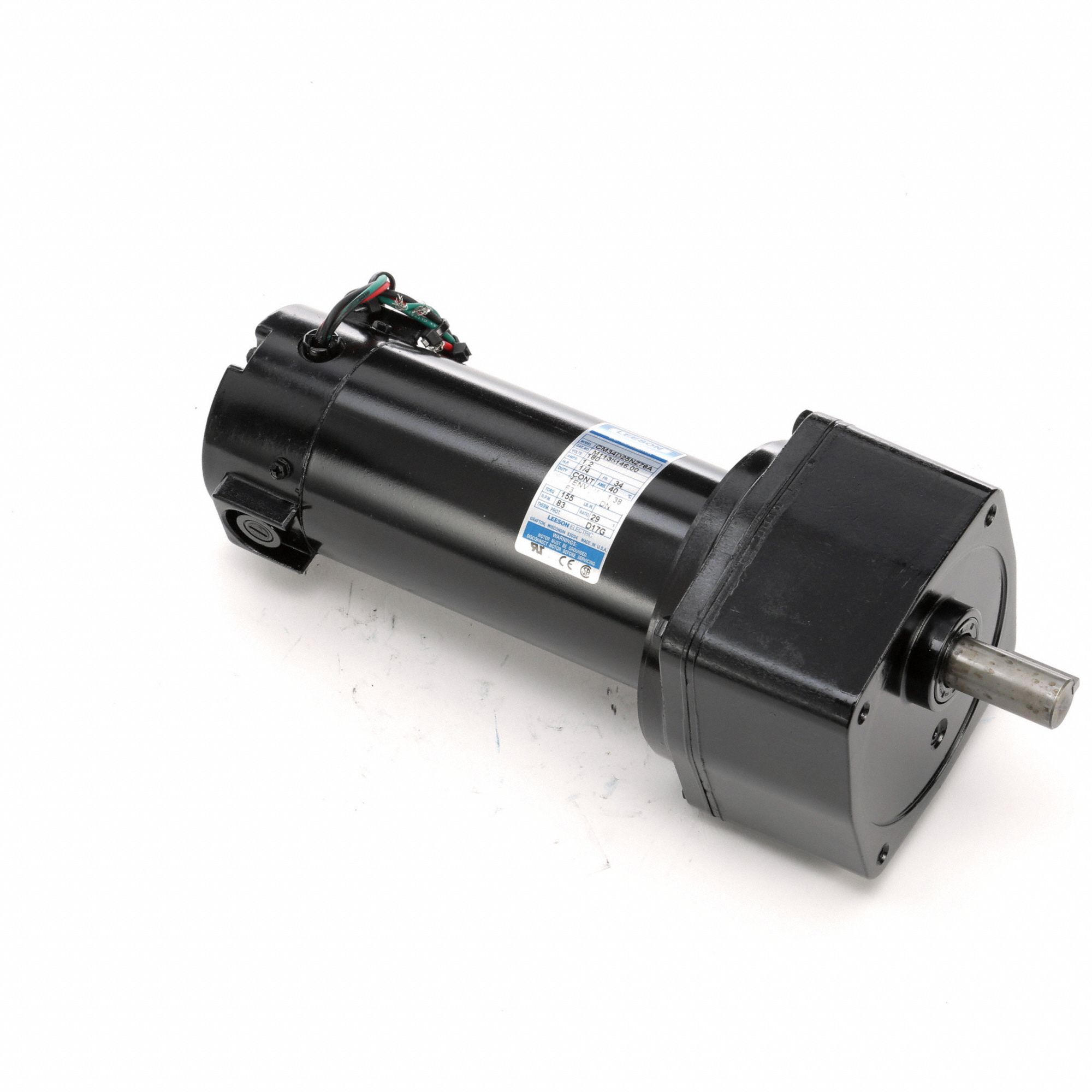 LEESON, Parallel, 180V DC, Parallel Shaft Gearmotors - 794AV3|M1135146 ...