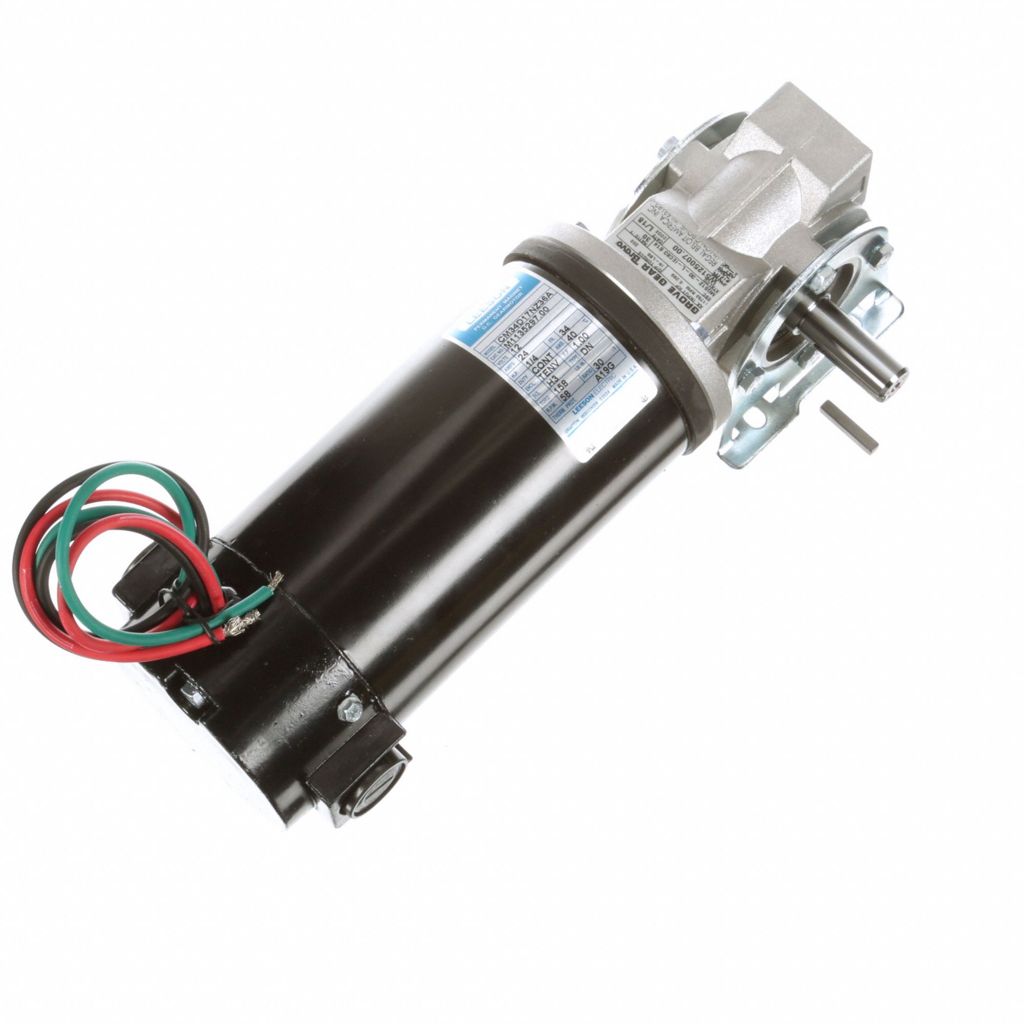 LEESON, Right Angle, 12V DC, Right Angle Gearmotors - 794AZ3|M1135297 ...