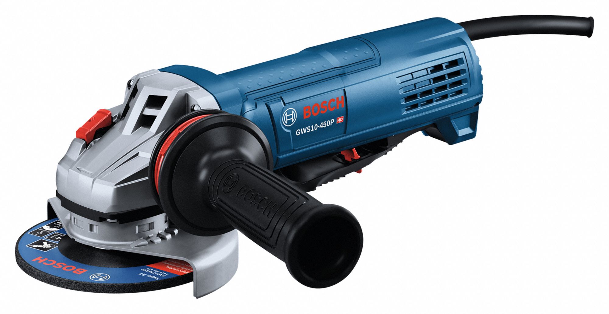 BOSCH, 10 A, 11,000 RPM Max. Speed, Angle Grinder - 794C62|GWS10-450P ...
