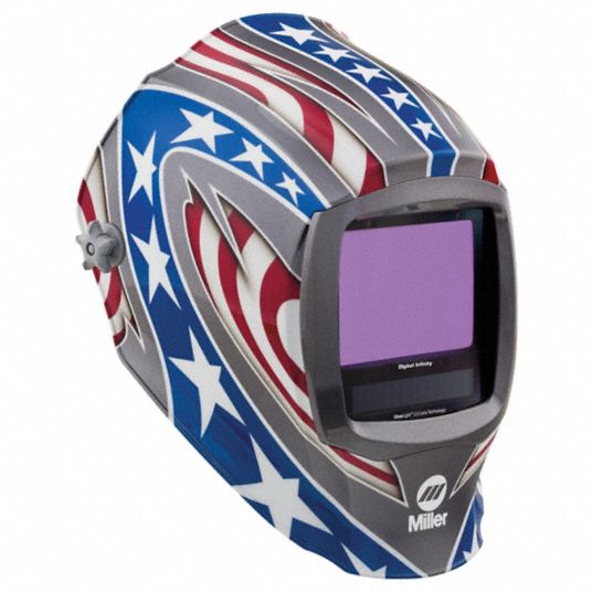 MILLER ELECTRIC, Auto-Darkening, 4 Arc Sensors, Welding Helmet - 794C88 ...