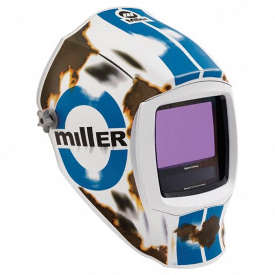 MILLER ELECTRIC, Auto-Darkening, 4 Arc Sensors, Welding Helmet - 794C91 ...