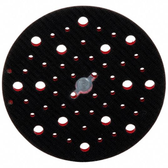 3M, 6 in Dia, 5/16"-24 Threaded-Shank, Low Profile Hook-and-Loop Disc ...
