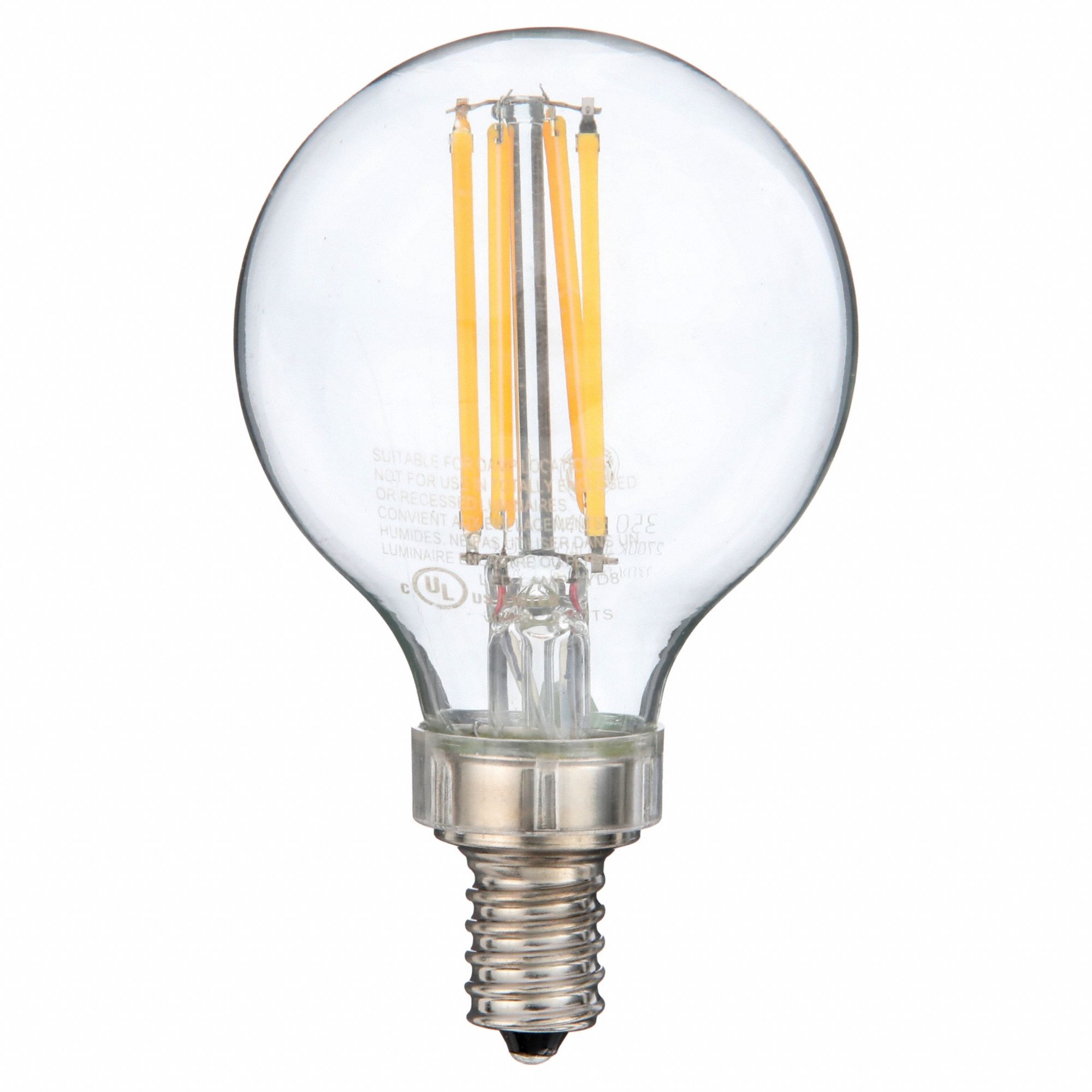GE LAMPS, Candelabra Screw (E12), LED, Compact LED Bulb - 794HJ6 ...
