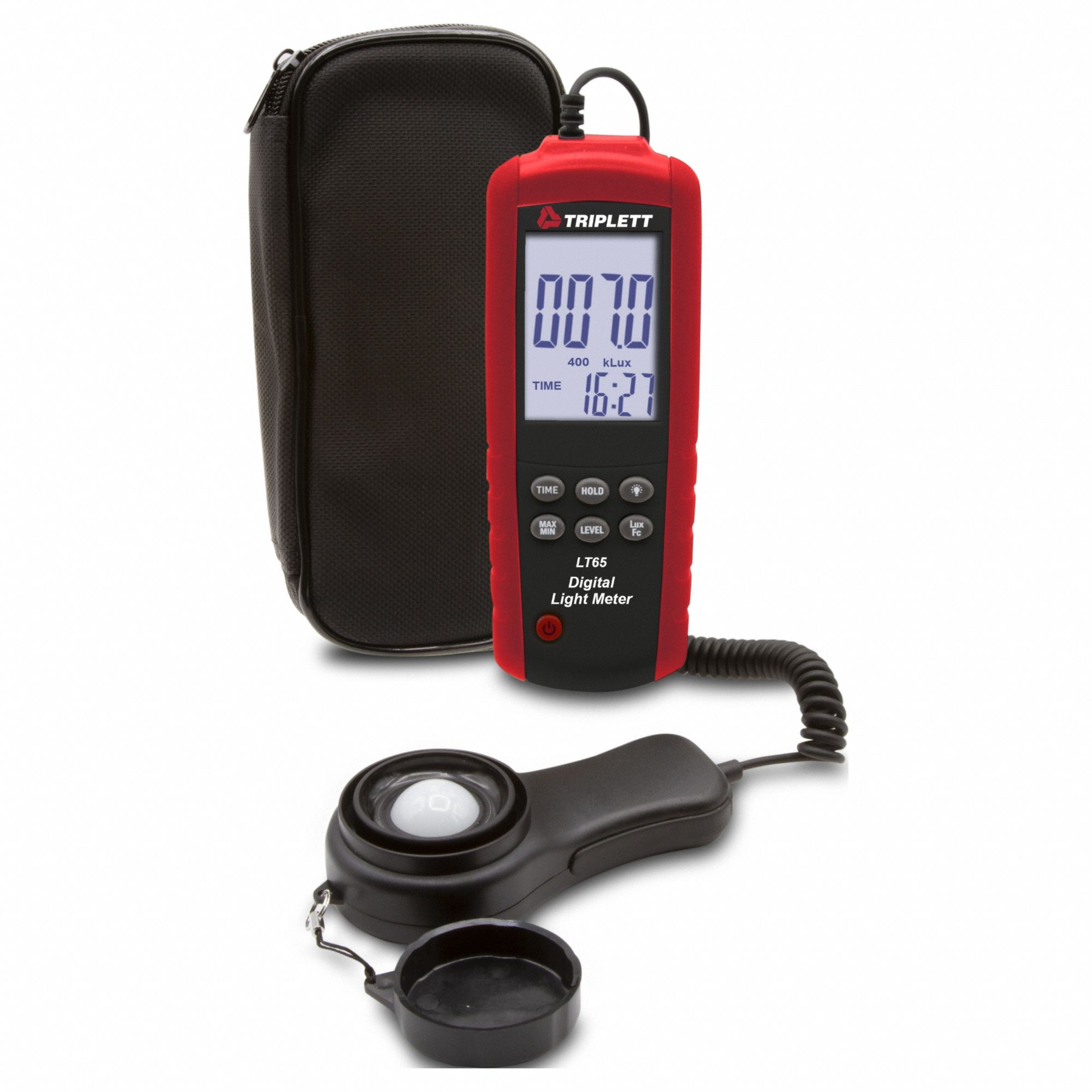 TRIPLETT, Carrying Case, ±3%/±4% Light Level Accuracy, Light Meter ...
