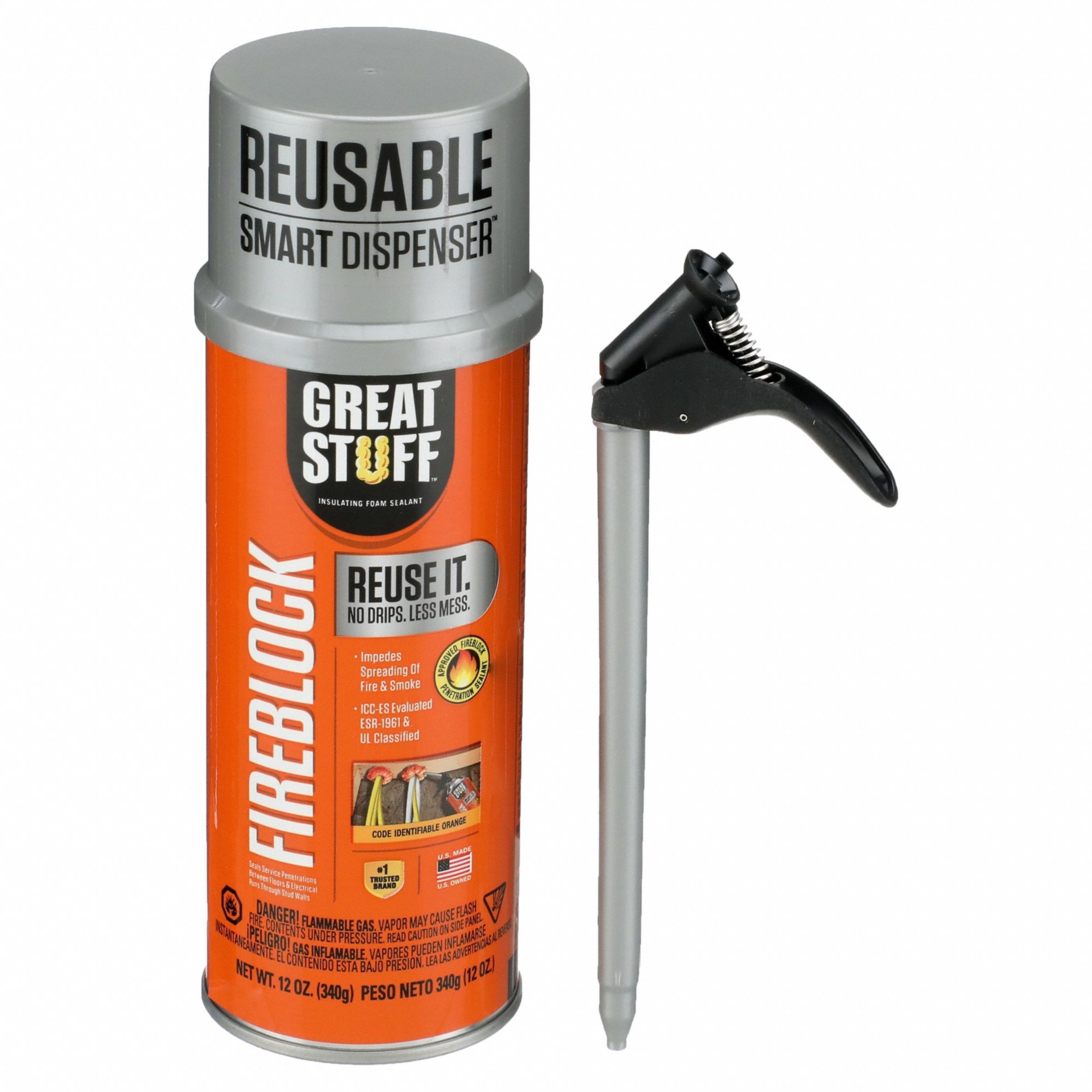 GREAT STUFF, Orange, 12 oz Container Size, DuPont Foam - 796TZ7 ...