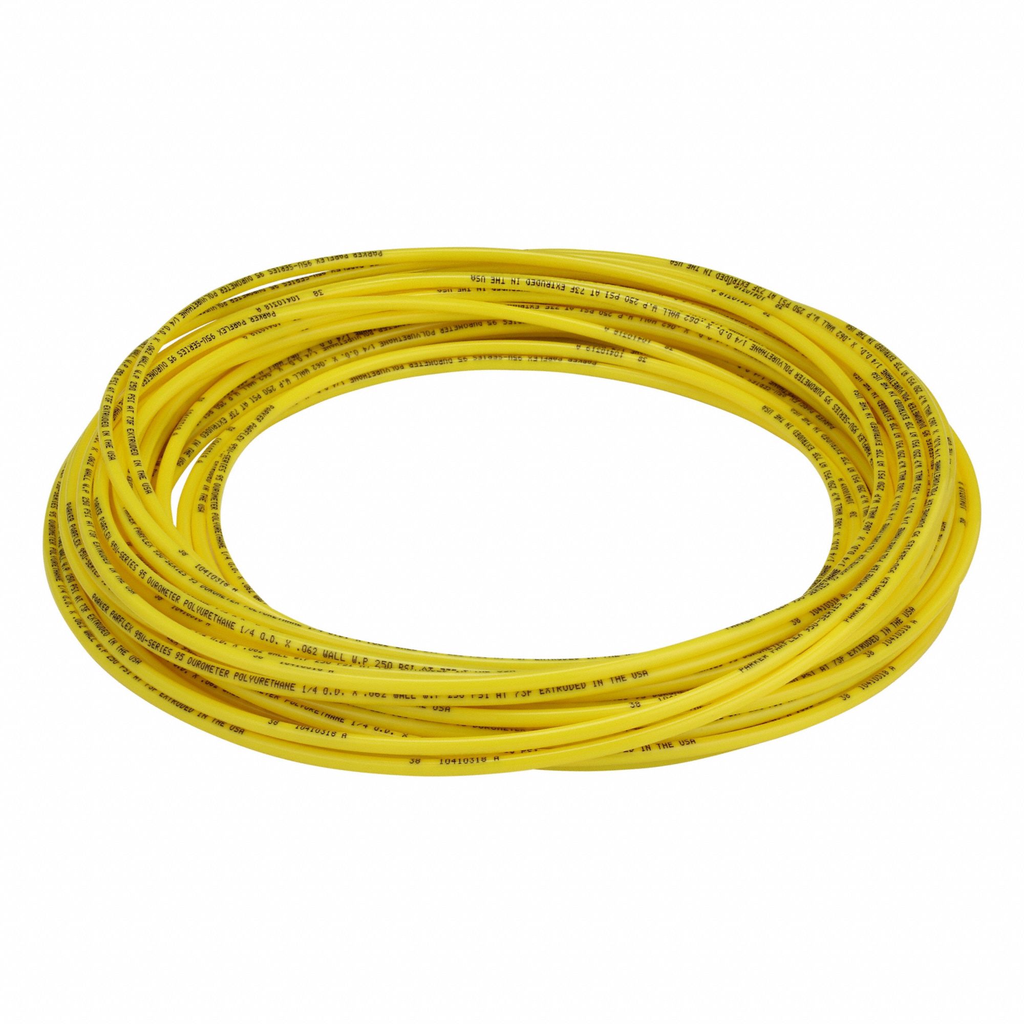 PARKER, Polyurethane, ID 1/8 in, Tubing - 797DC5|95U-4-062-YEL-0100 ...