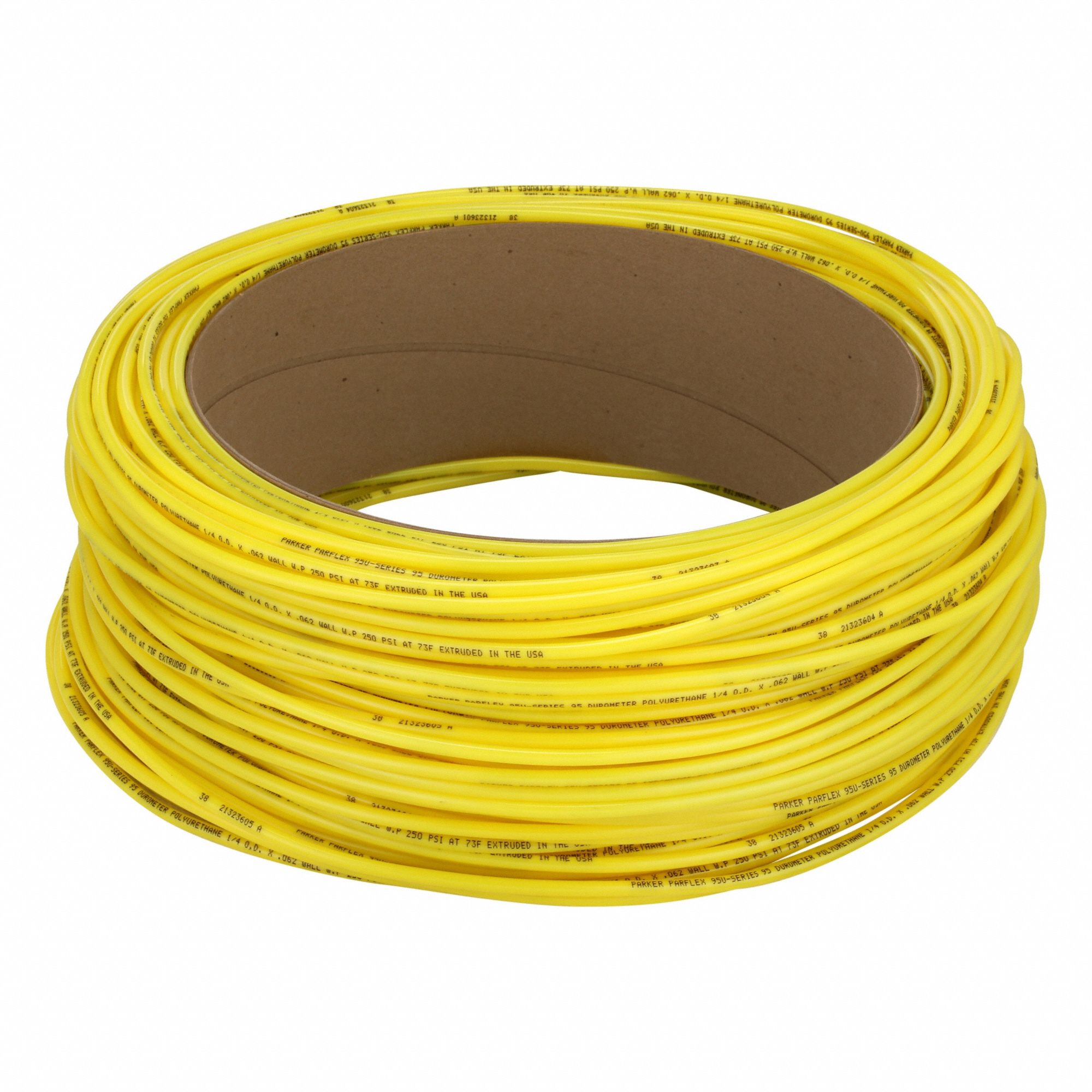 PARKER, Polyurethane, ID 1/8 in, Tubing - 797DD2|95U-4-062-YEL-0500 - Grainger
