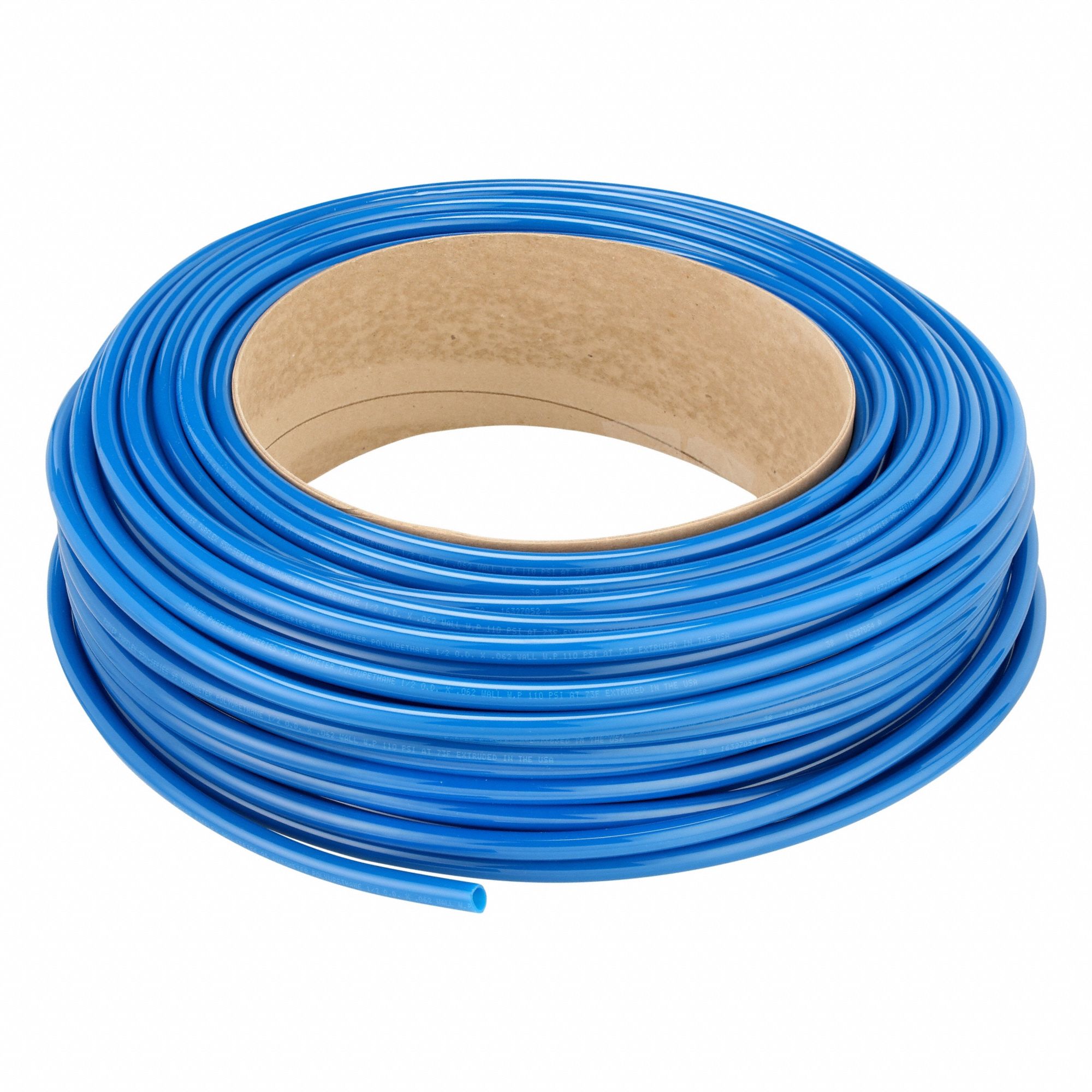 PARKER, Polyurethane, ID 3/8 in, Tubing - 797DF4|95U-8-062-BLU-0250 - Grainger