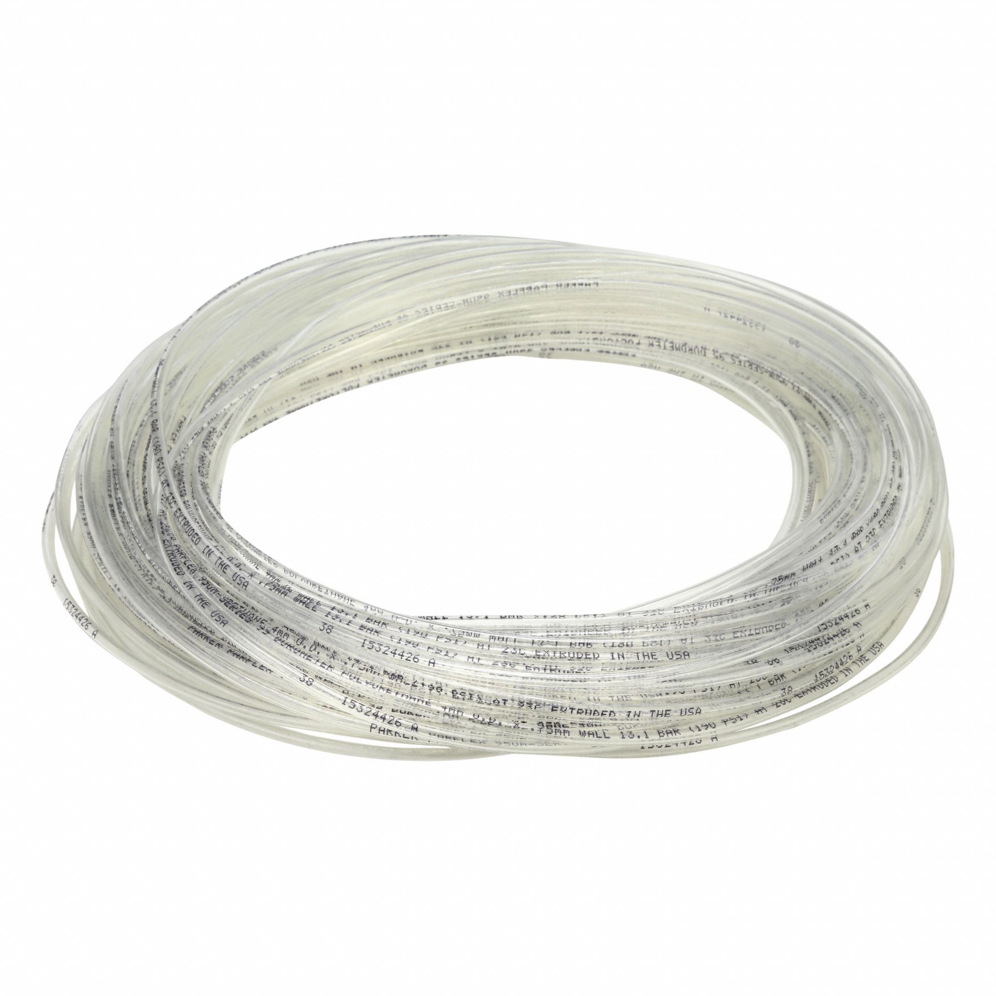 PARKER, Polyurethane, ID 2.5 mm, Tubing - 797DG6|95UM-4X.75-0100 - Grainger