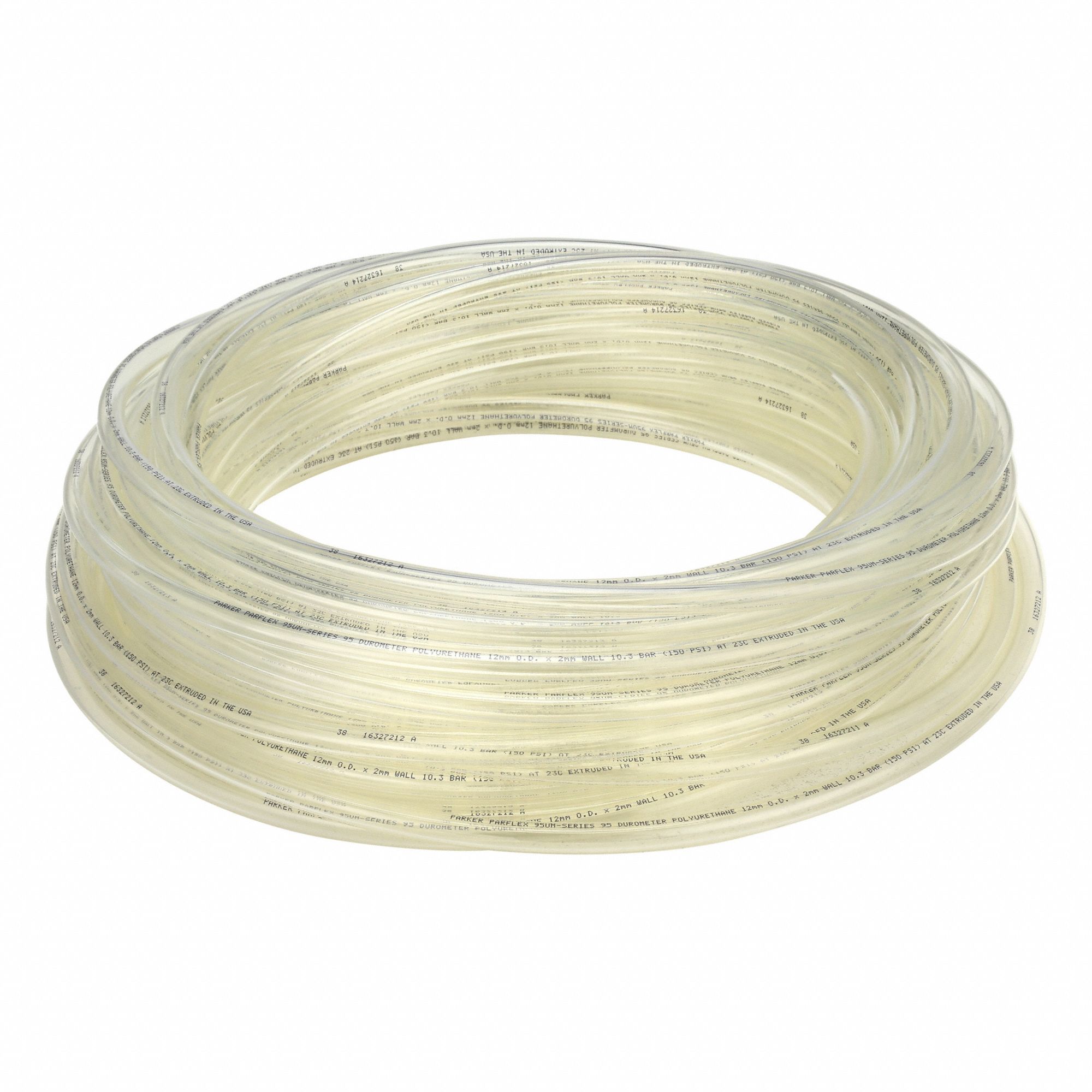 PARKER, Polyurethane, ID 10 mm, Tubing - 797DL2|95UM-12X2-0100 - Grainger