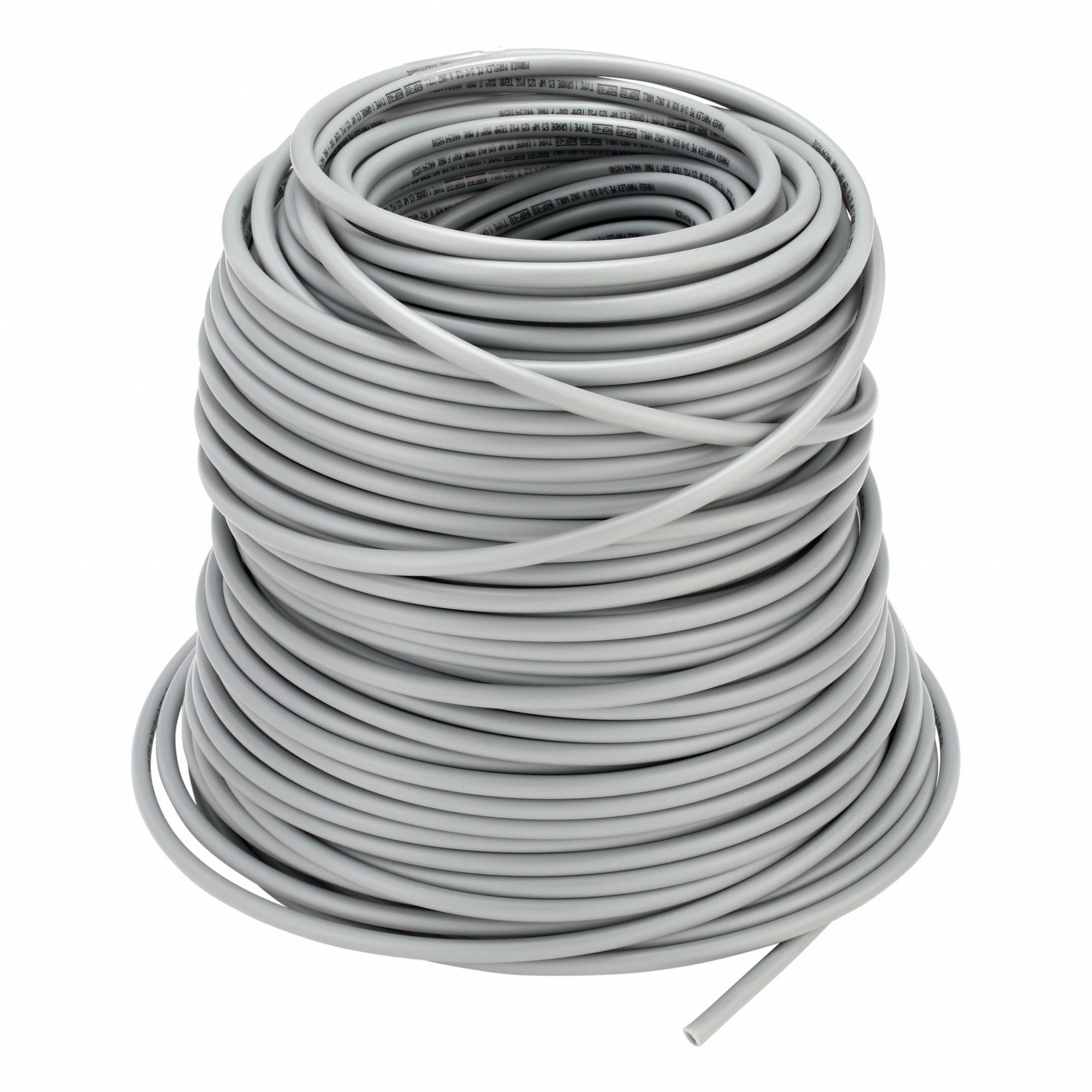 PARKER, Polyethylene, Gray, Tubing - 797DR7|E-64-GRA-0500 - Grainger