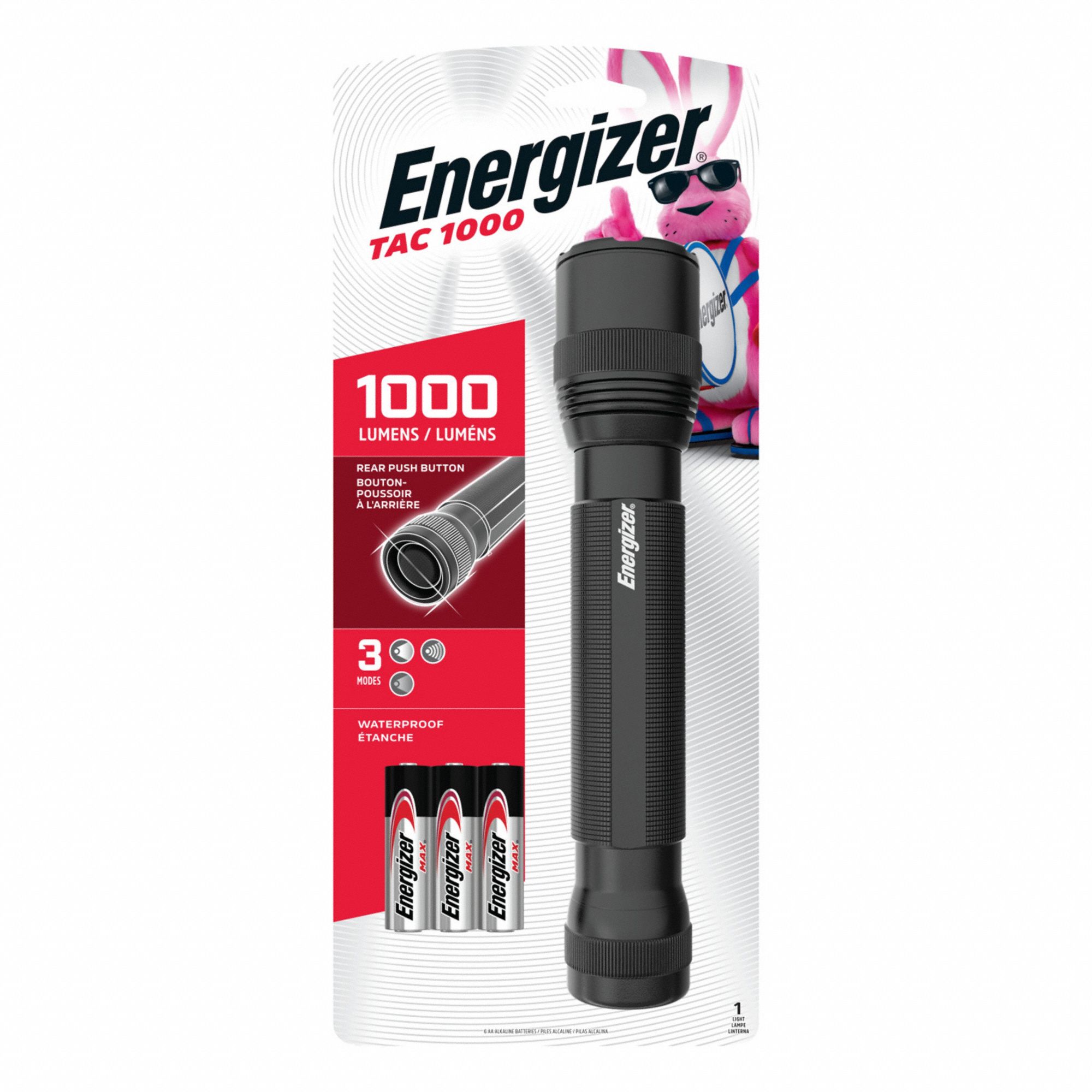 ENERGIZER, 1,000 lm Max Brightness, 4 hr Run Time at Max Brightness ...