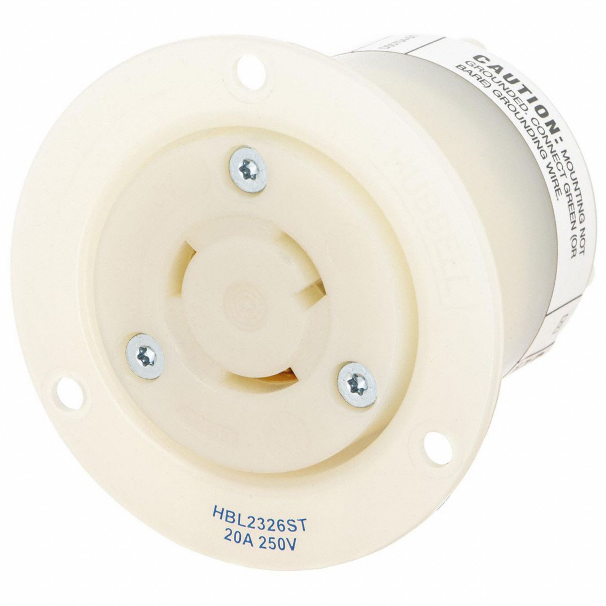 L6-20R, 20 A, Locking Receptacle - 797VD0|HBL2326ST - Grainger