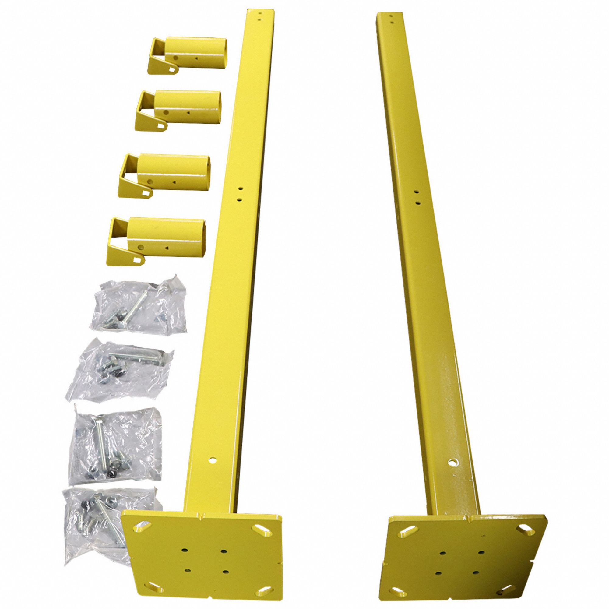 EDGESAFE SAFETY RAILING, Toe Board Not Included, 6 in x 6 in, Safety ...