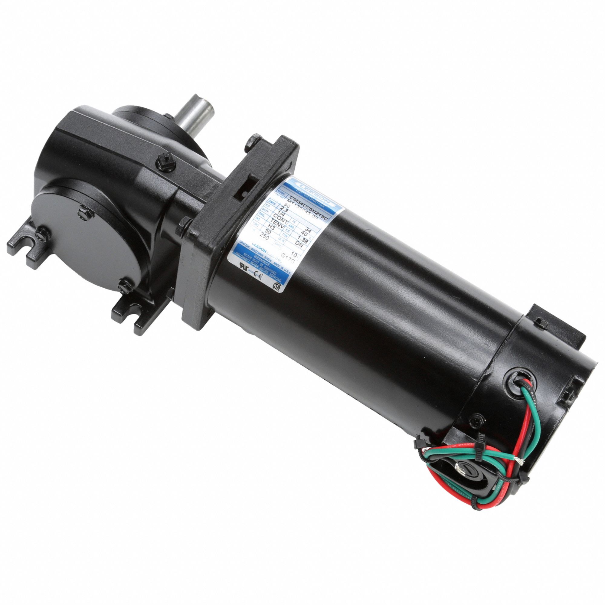 LEESON, Right Angle, 90V DC, Right Angle Gearmotors - 798G63|M1135045 ...