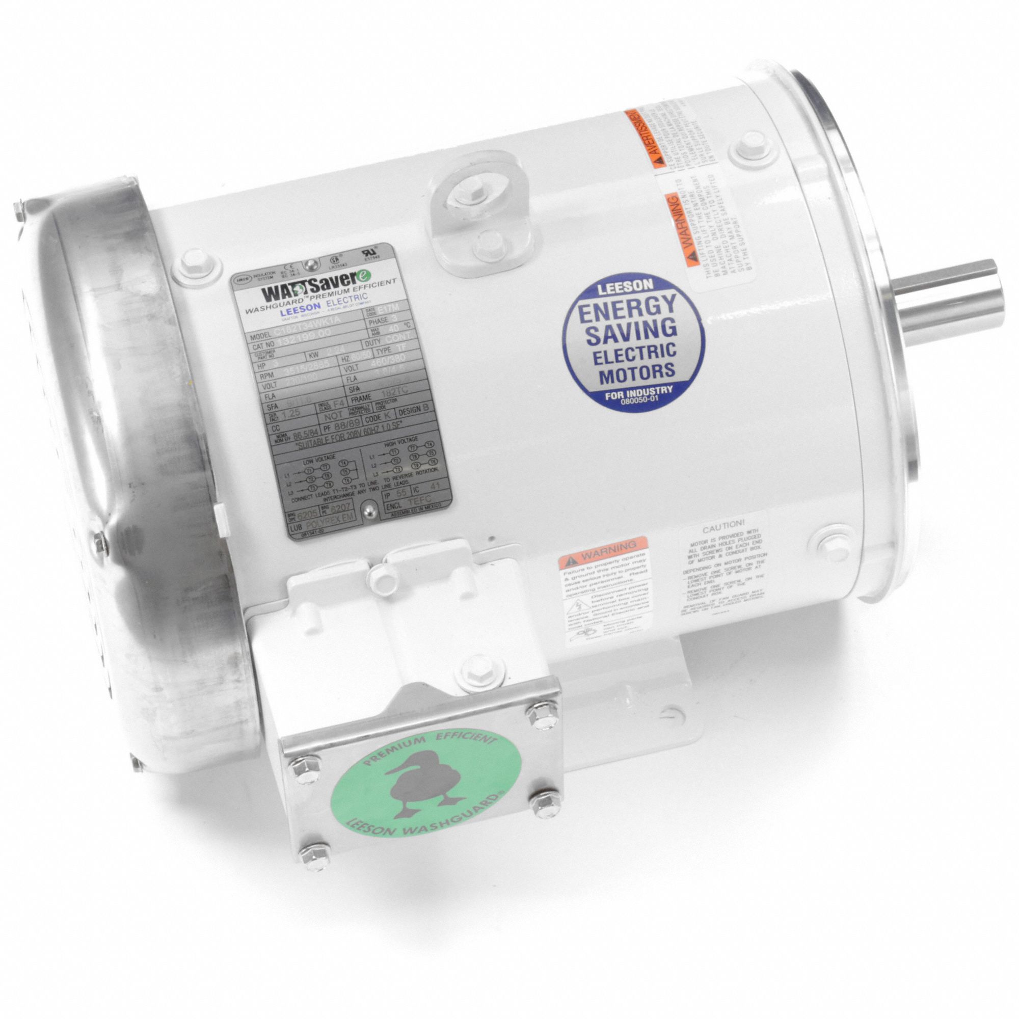 LEESON, Three-Phase, 3 hp Horsepower, Washdown Motor - 798GC2|132199.00 ...